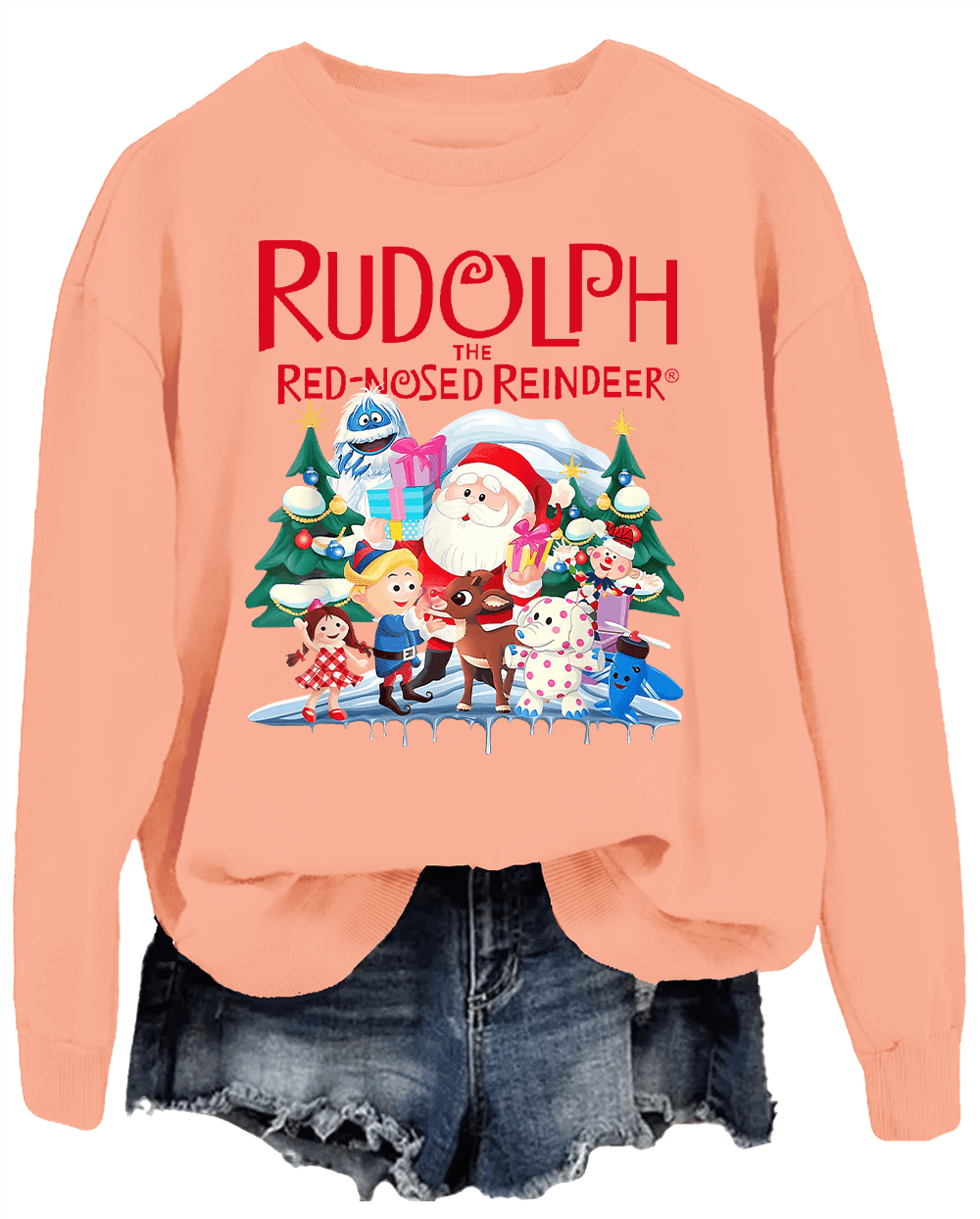Rudolph the Red Nosed Reindeer Christmas Sweatshirt Rudolph Movie ...