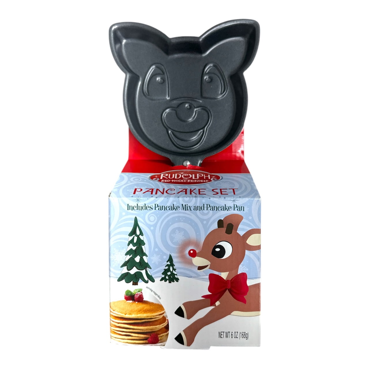 Rudolph the Red-Nosed Reindeer Pancake Mix with Pan Set – 6oz - Walmart.com