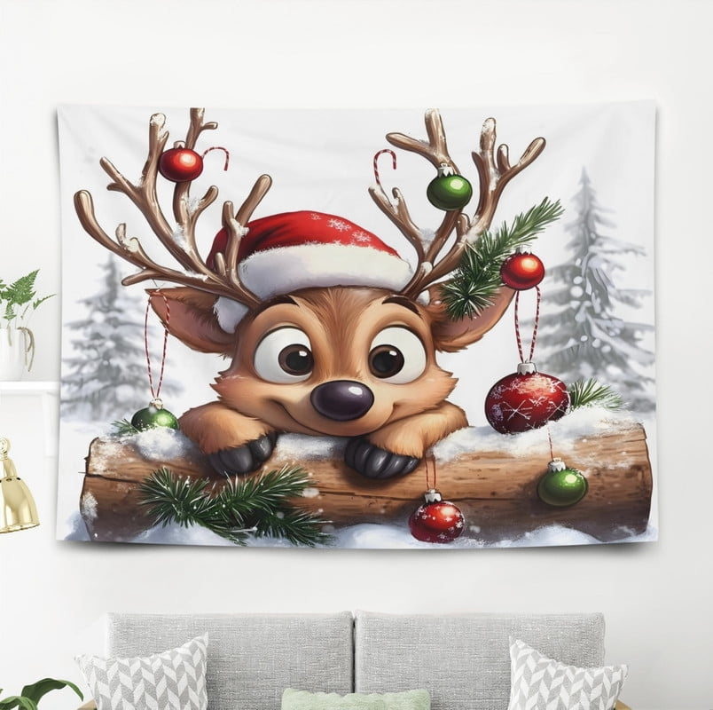 Rudolph the Red Nosed pattern wall hanging 50*60 inches high-quality ...