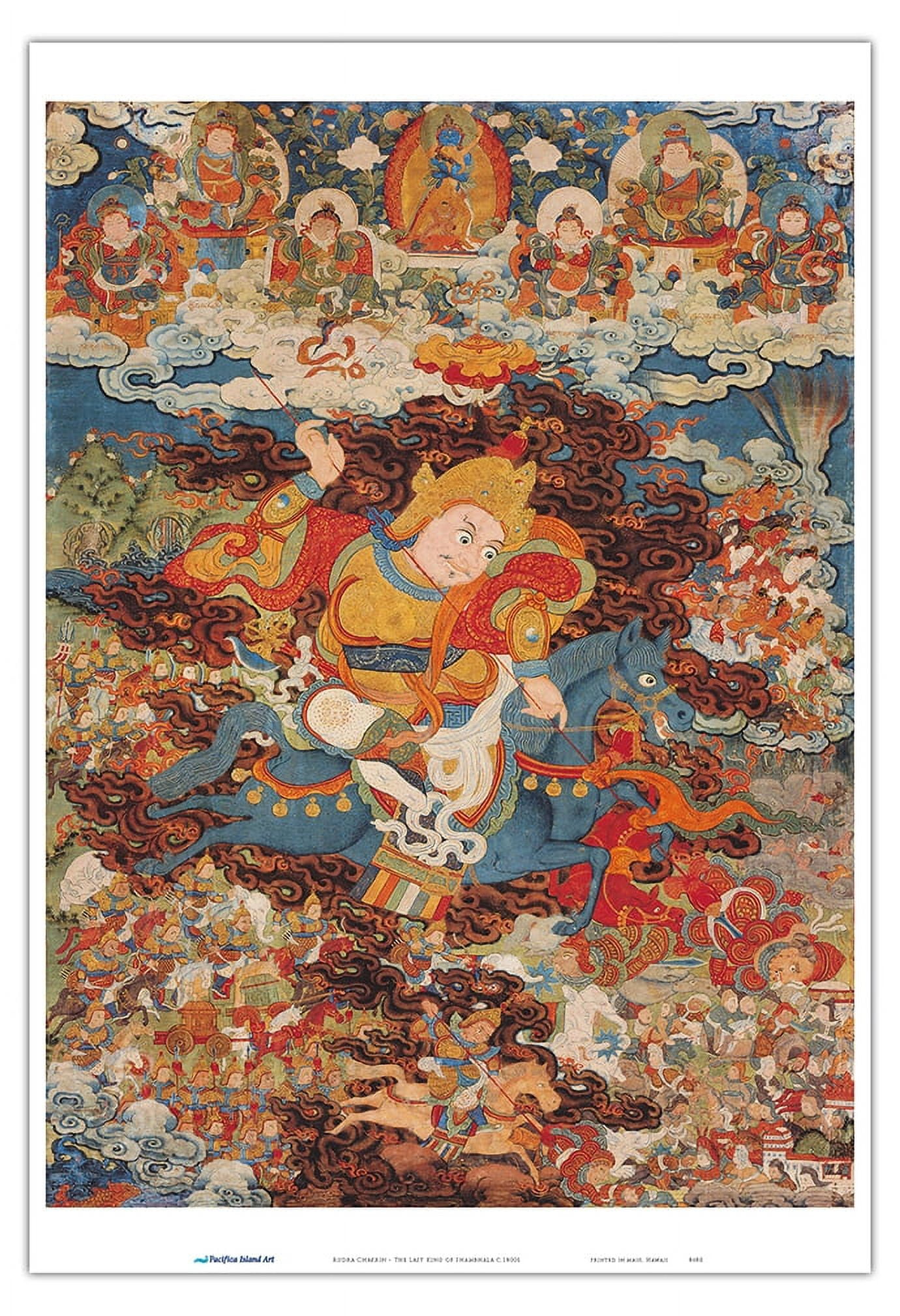 Rudra Chakrin - The Last King of Shambhala - Vintage Tibetan Thangka ...