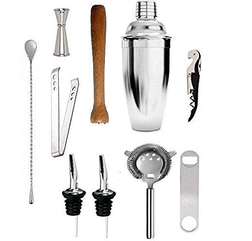 Rudra Exports Professional Bartender Tool Set Cocktail Shaker Cocktail ...