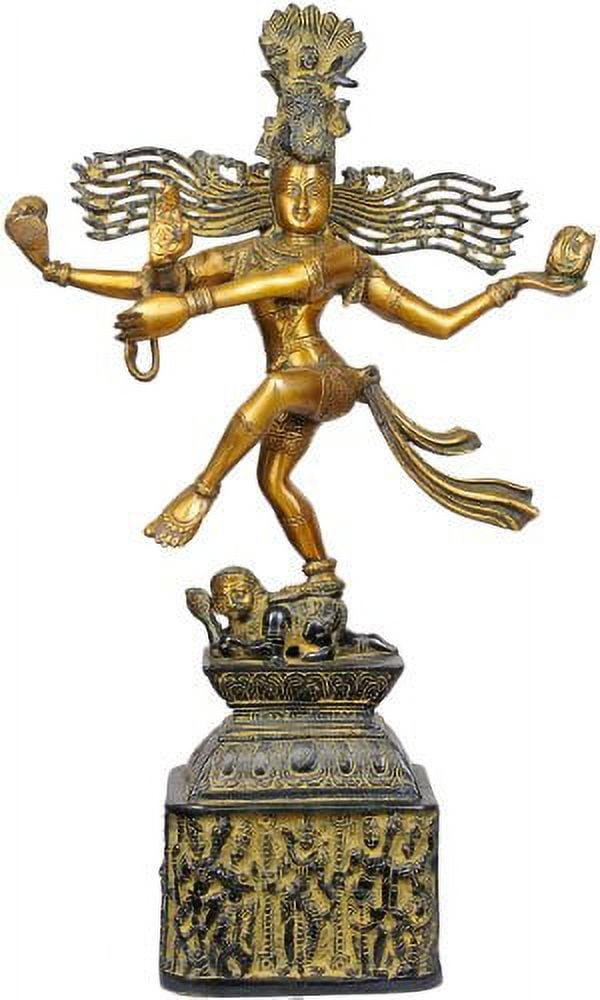 Rudra Tandava (Pedestal Decorated with Dancing Shiva and Parvati ...
