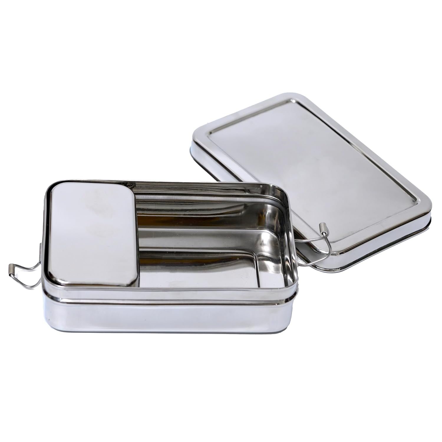 RudraEco Mahipal Stainless Steel Rectangle Shape Medium Size Lunch ...