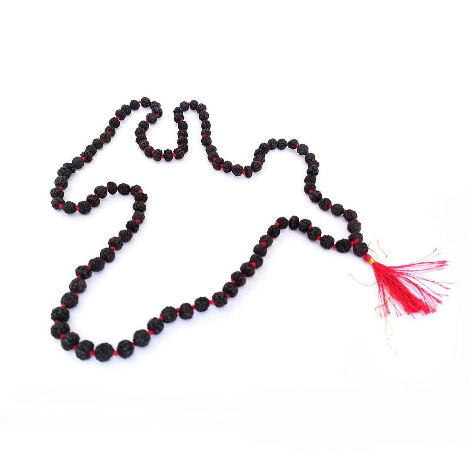 Rudraksha Mala 108+1 Beads Prayer Jaap Mala Necklace Hindu Spirituals ...