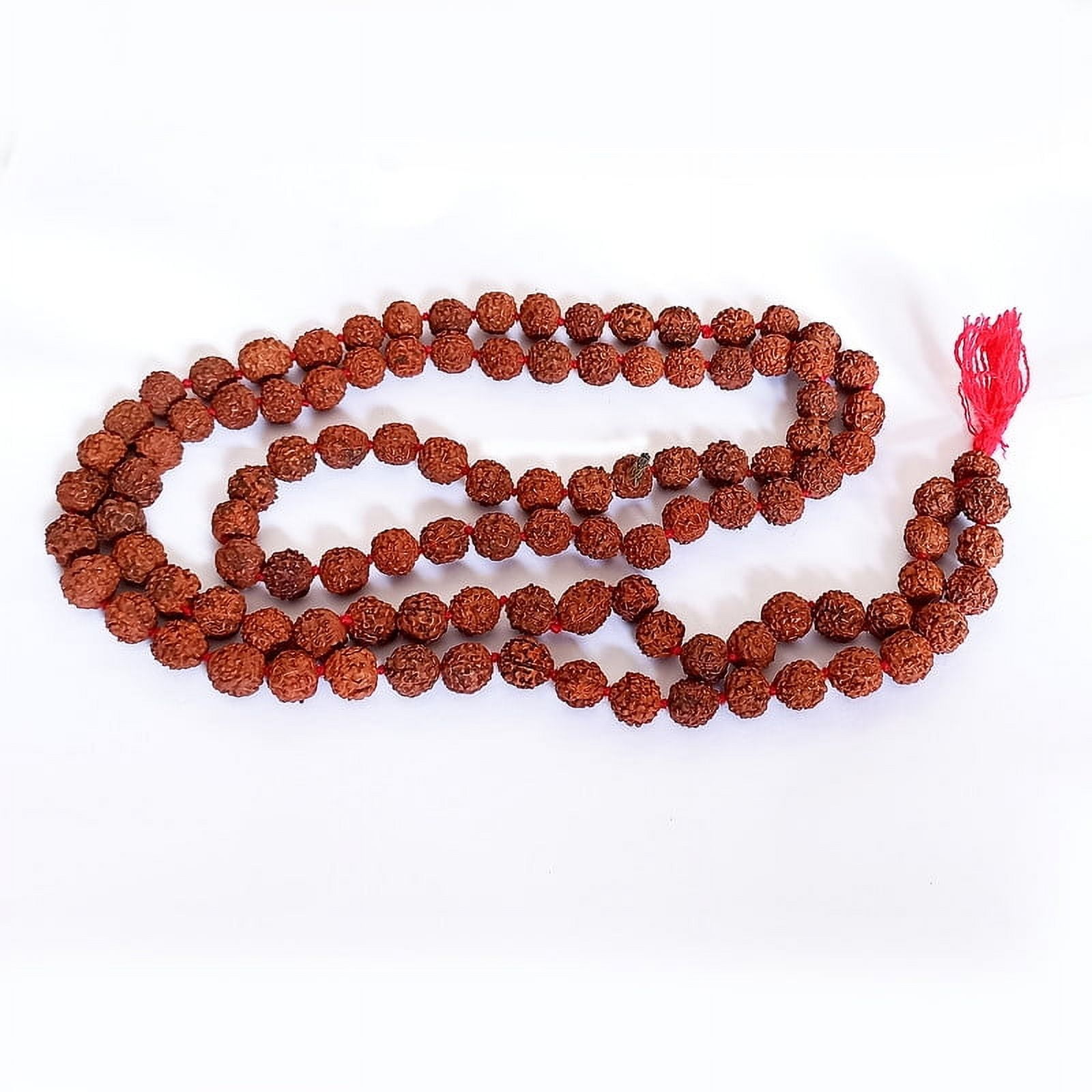 Rudraksha Mala 108+1 Beads Prayer Jaap Mala Necklace Hindu Spirituals ...