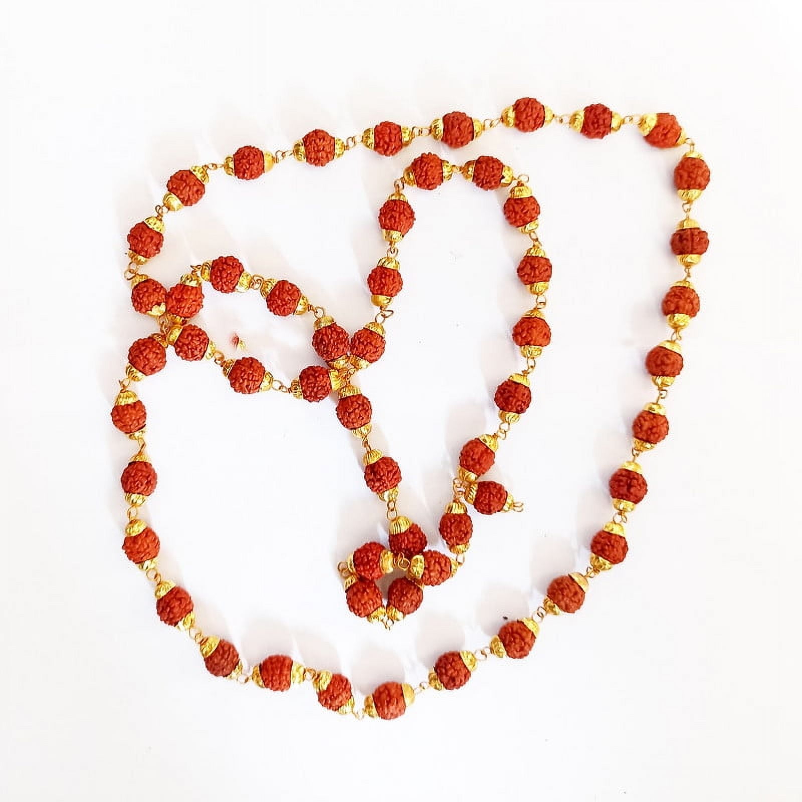 Rudraksha Mala 54+1 Beads Prayer Jaap Mala Necklace Hindu Spirituals ...