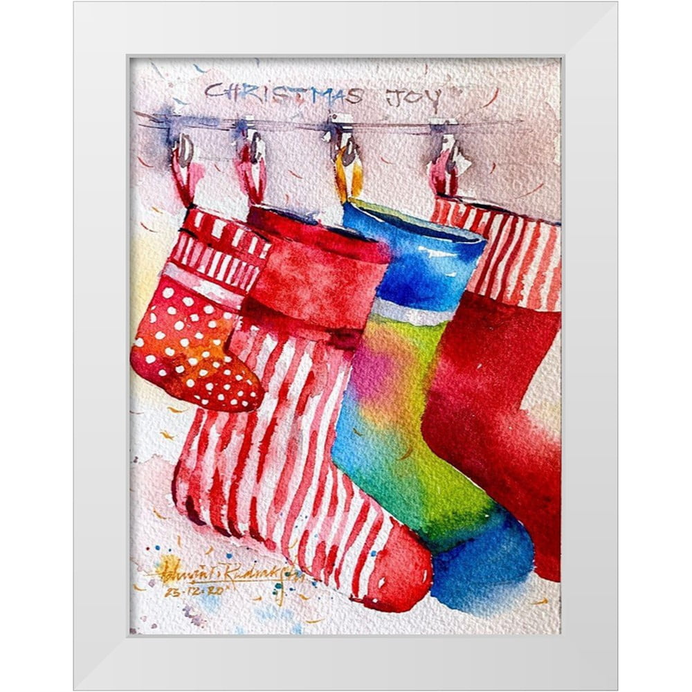 Rudraksi, Ashwini 12x14 White Modern Wood Framed Museum Art Print ...