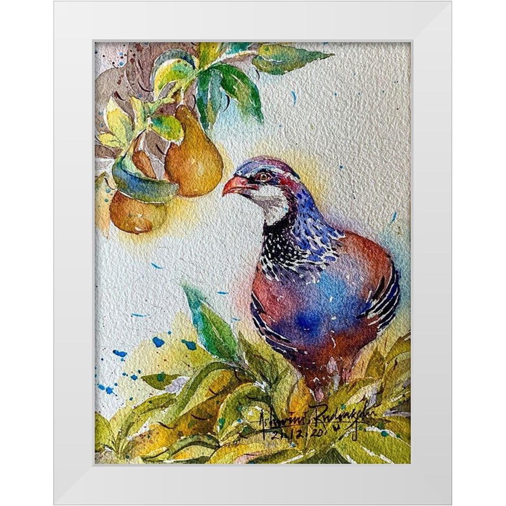 Rudraksi, Ashwini 12x14 White Modern Wood Framed Museum Art Print ...