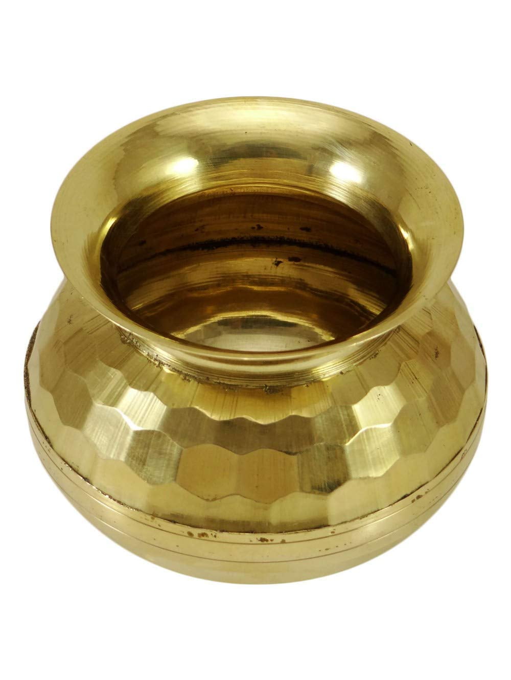 Rudram Brass Diamond Shape Lota Gold 9x9x10 Small Size - Walmart.com