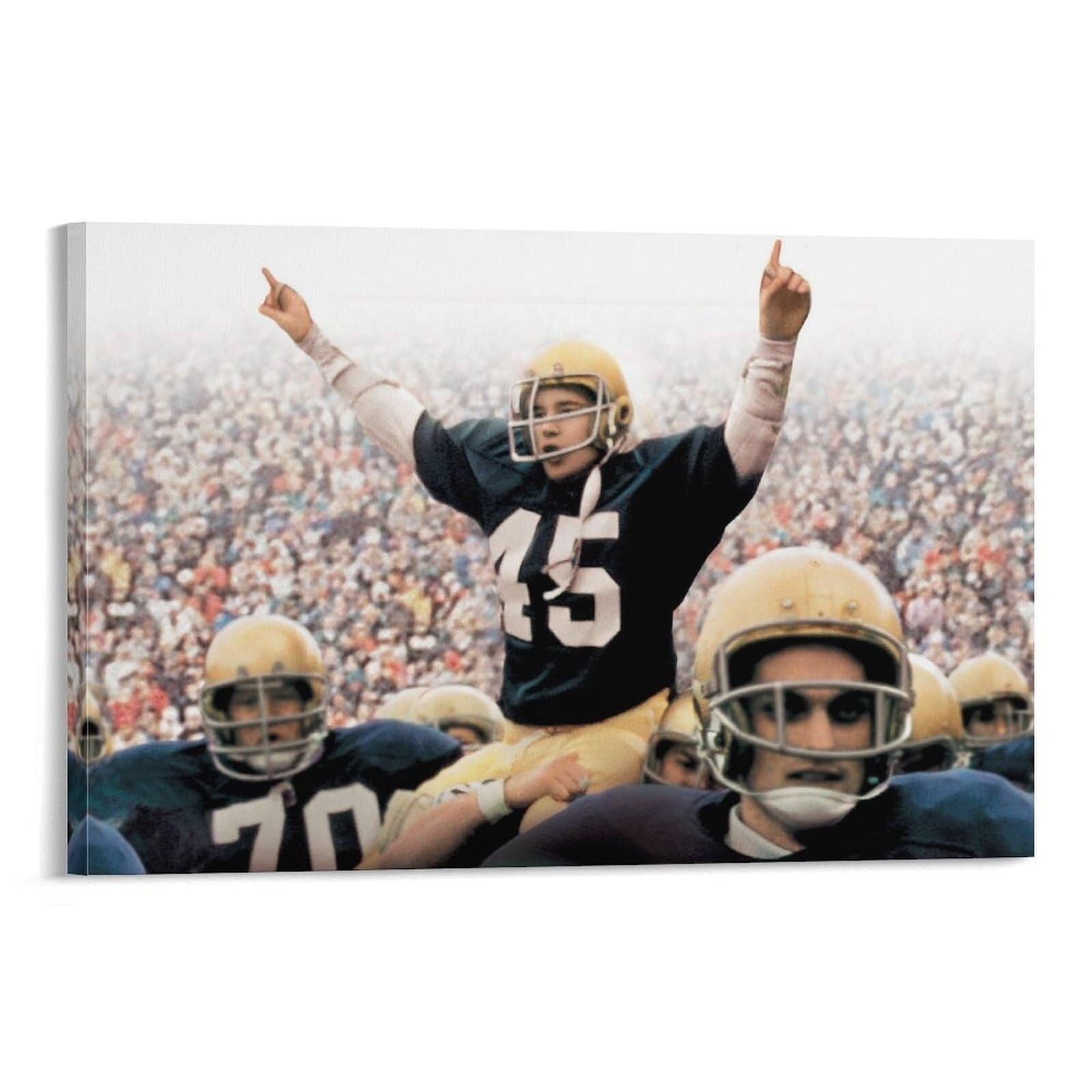 Rudy Movie Poster Canvas Poster Wall Art Picture Prints Hanging Photo ...