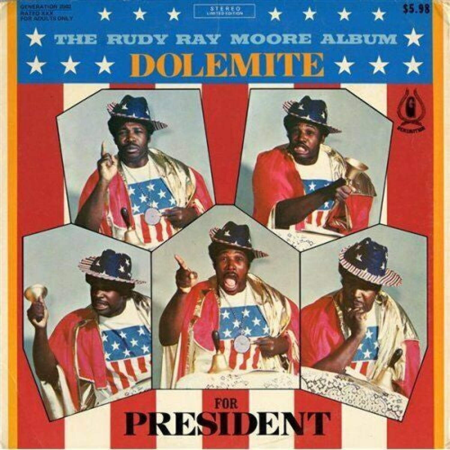 Rudy Ray Moore Dolemite For President GEN2502 Generation International ...