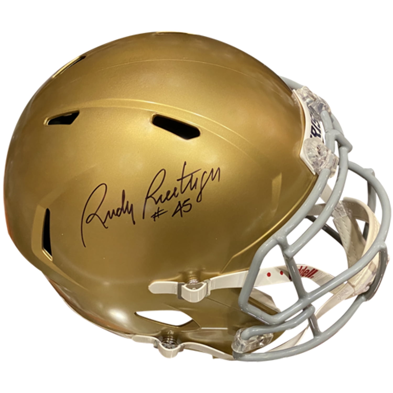 Rudy Ruettiger Autographed Notre Dame Fighting Irish Deluxe Full-Size ...