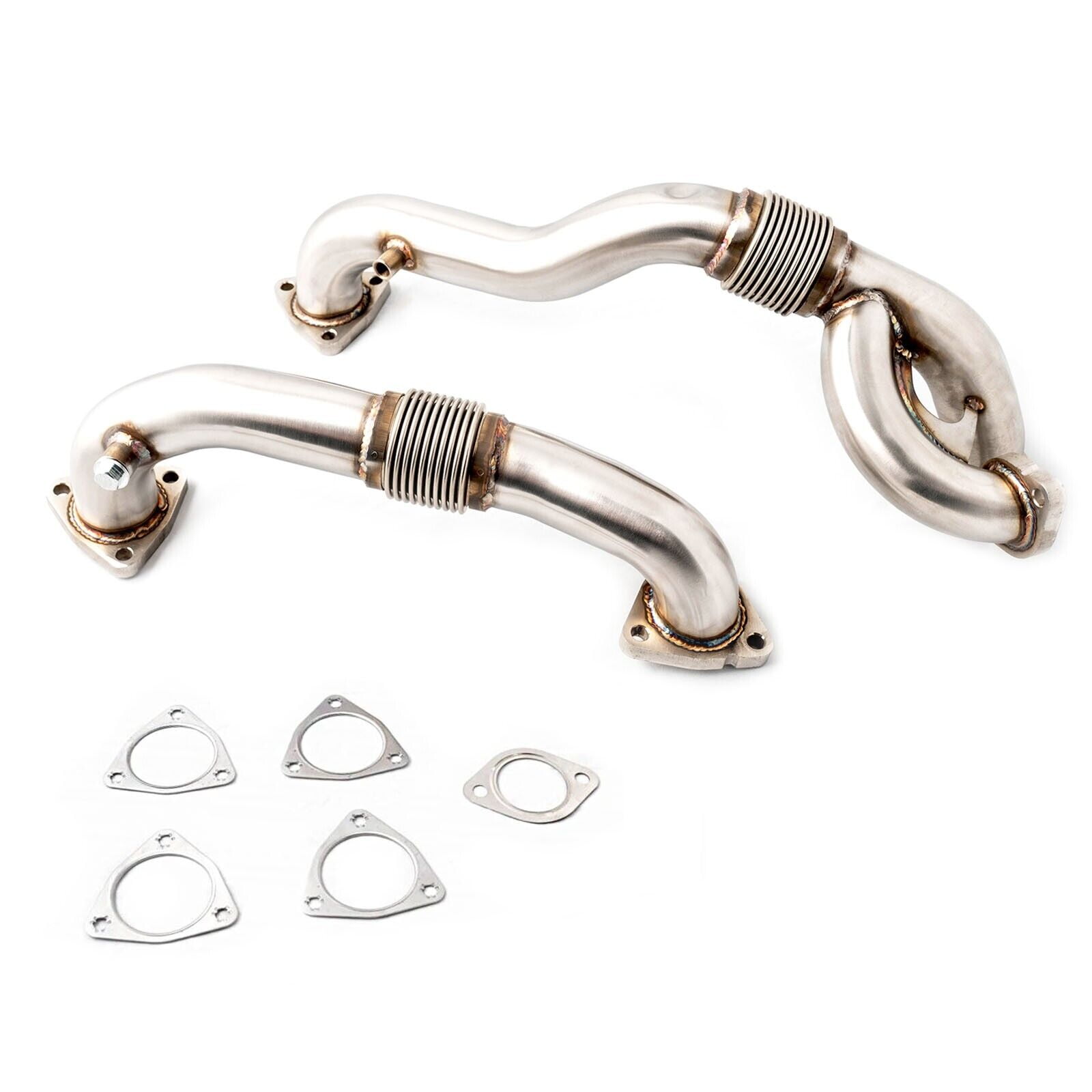 Rudy's Heavy Duty Thick Wall Stainless Up Pipes For 08-10 Ford 6.4L ...