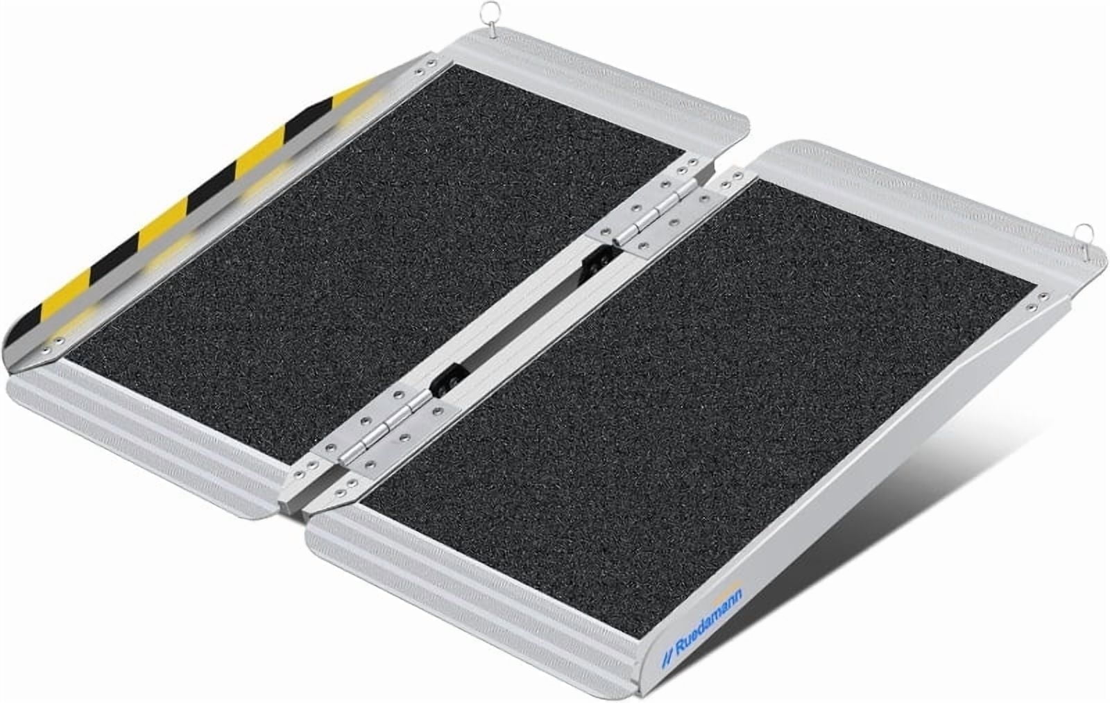 Ruedamann 2FT Portable Wheelchair Ramp, Non-Slip Aluminum Folding ...