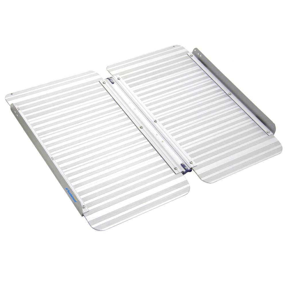 Ruedamann 2ft Aluminum Folding Threshold Ramp Wheelchair Ramps for ...