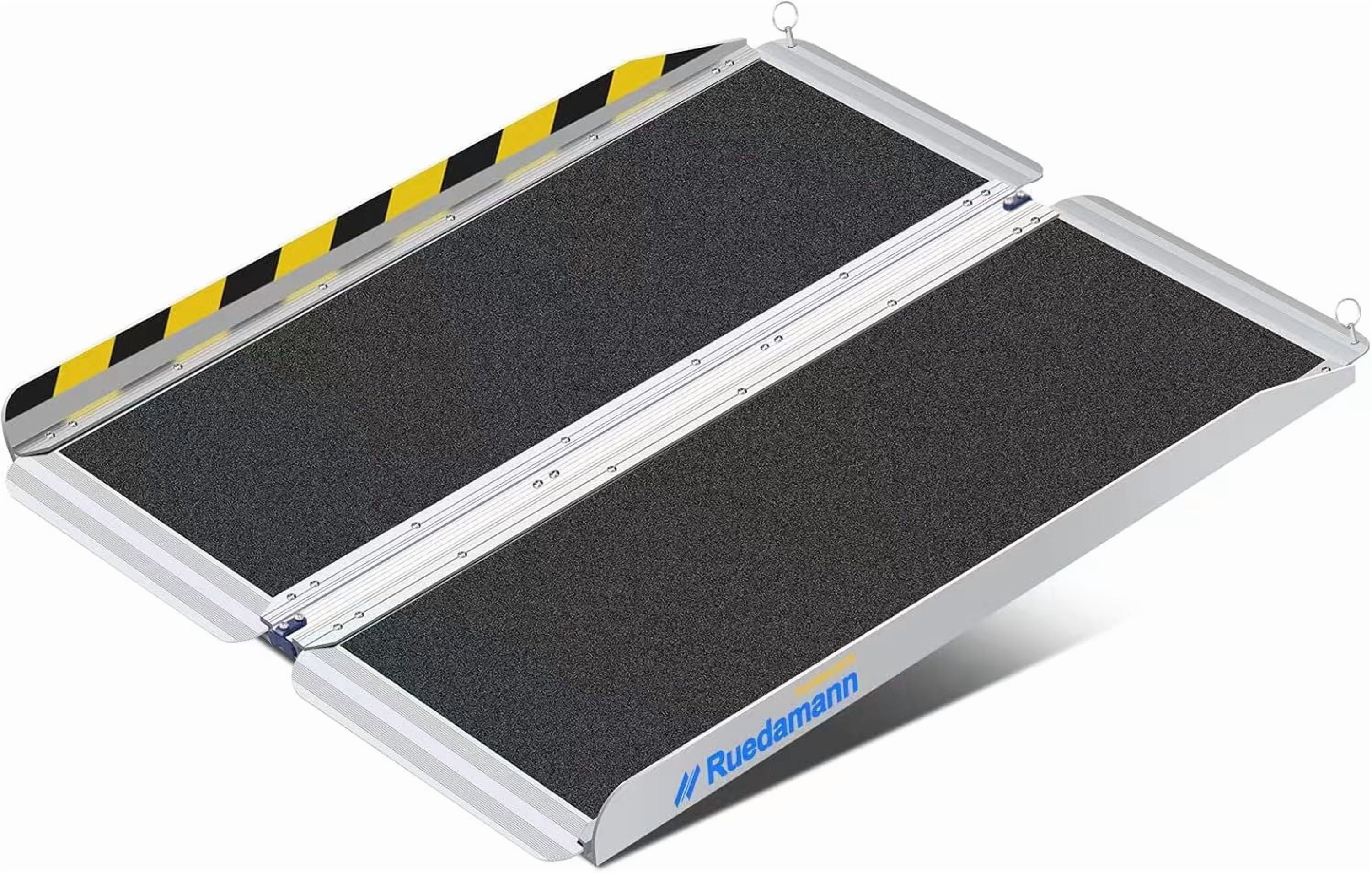 Ruedamann 3' x 30" Portable Aluminum Wheelchair Ramp with Non-slip ...