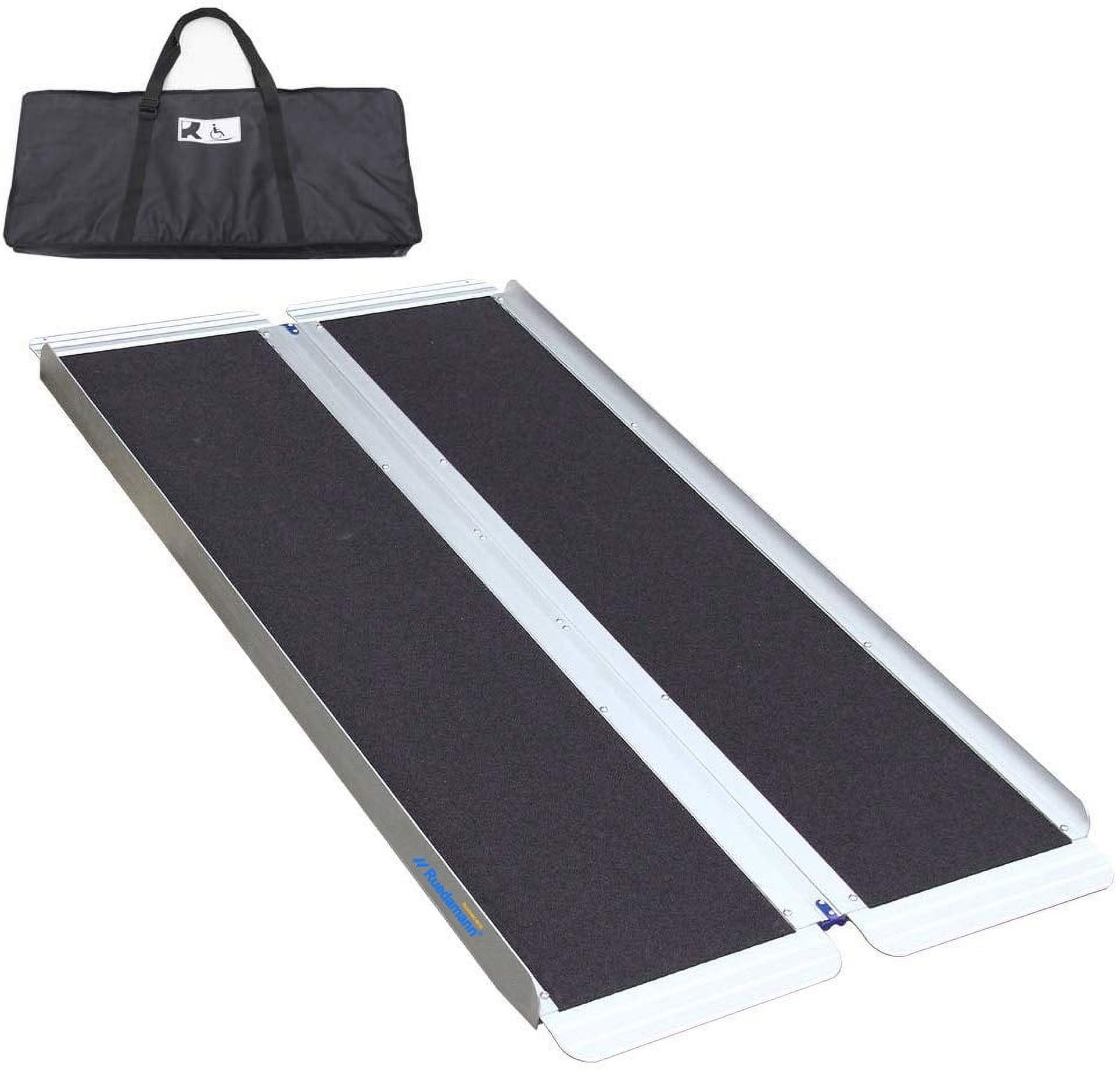 Ruedamann 5' x 30" Threshold Ramp with Non-slip Surface,Portable ...
