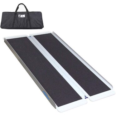 10' Lightweight Portable Handicap Wheelchair Telescoping Track Ramps ...
