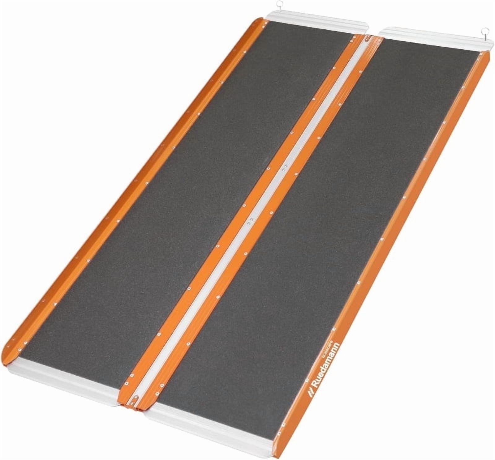 Ruedamann 5FT Sturdy Wheelchair Ramp for Doorways, Non-Slip Aluminum ...