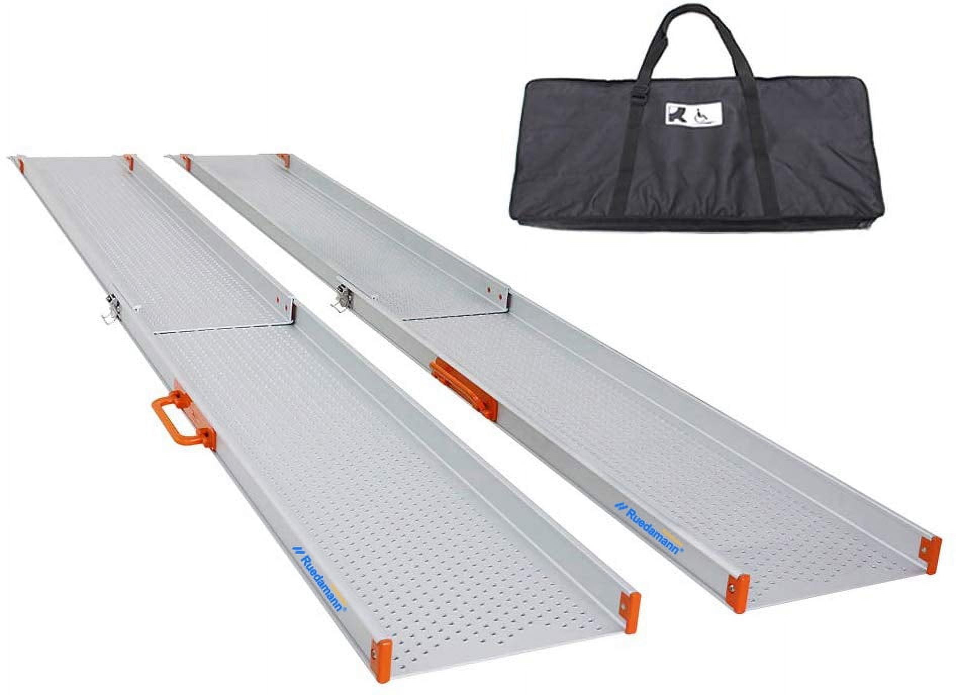 Ruedamann 6' Aluminum Wheelchair Ramp Wider Design, Perfect for Manual ...