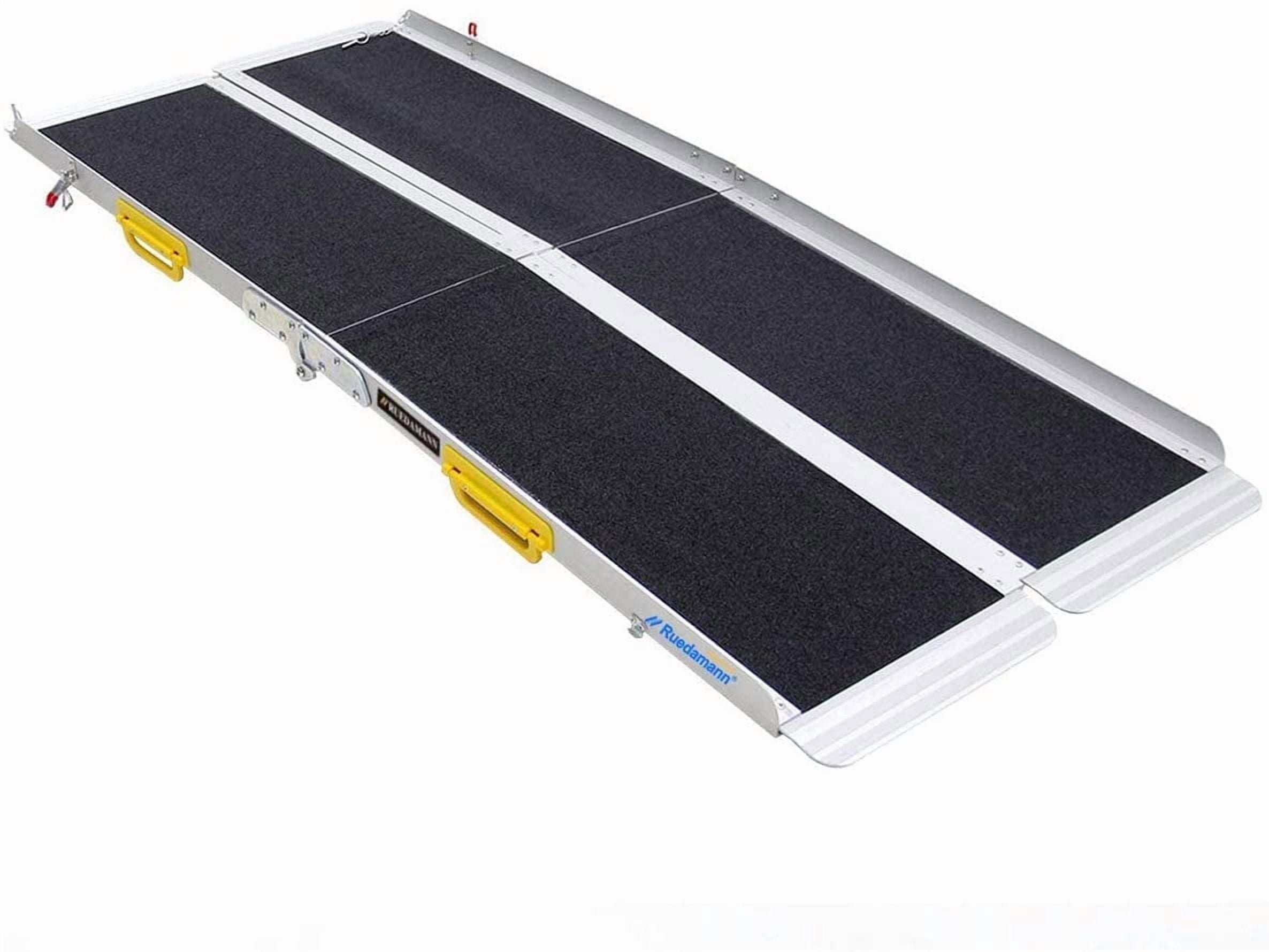 Ruedamann 6' Extra Wide Non-Skid Aluminum Wheelchair Ramp, Lightweight ...