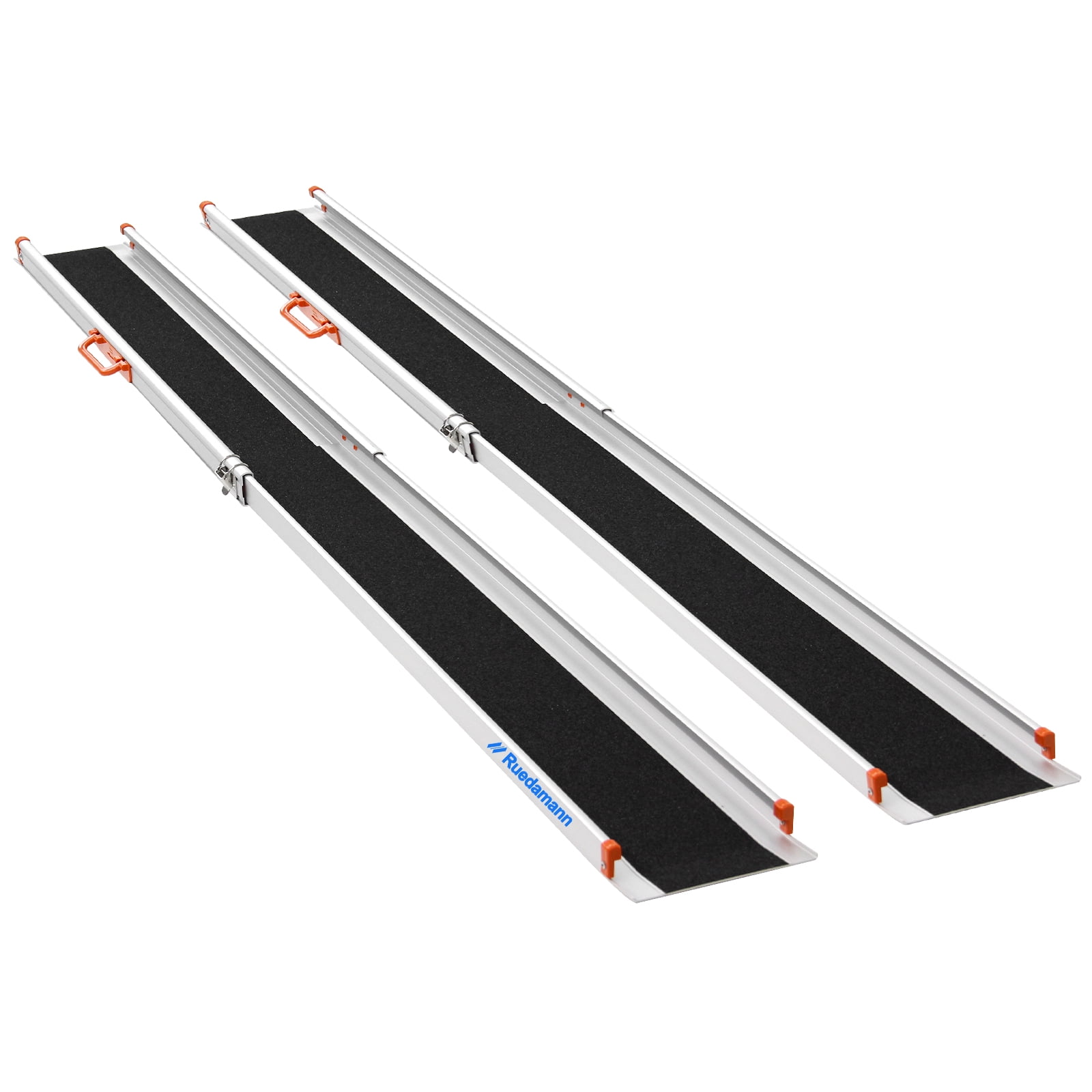 Ruedamann 8' Adjustable Aluminum Wheelchair Ramp,Portable Telescoping ...