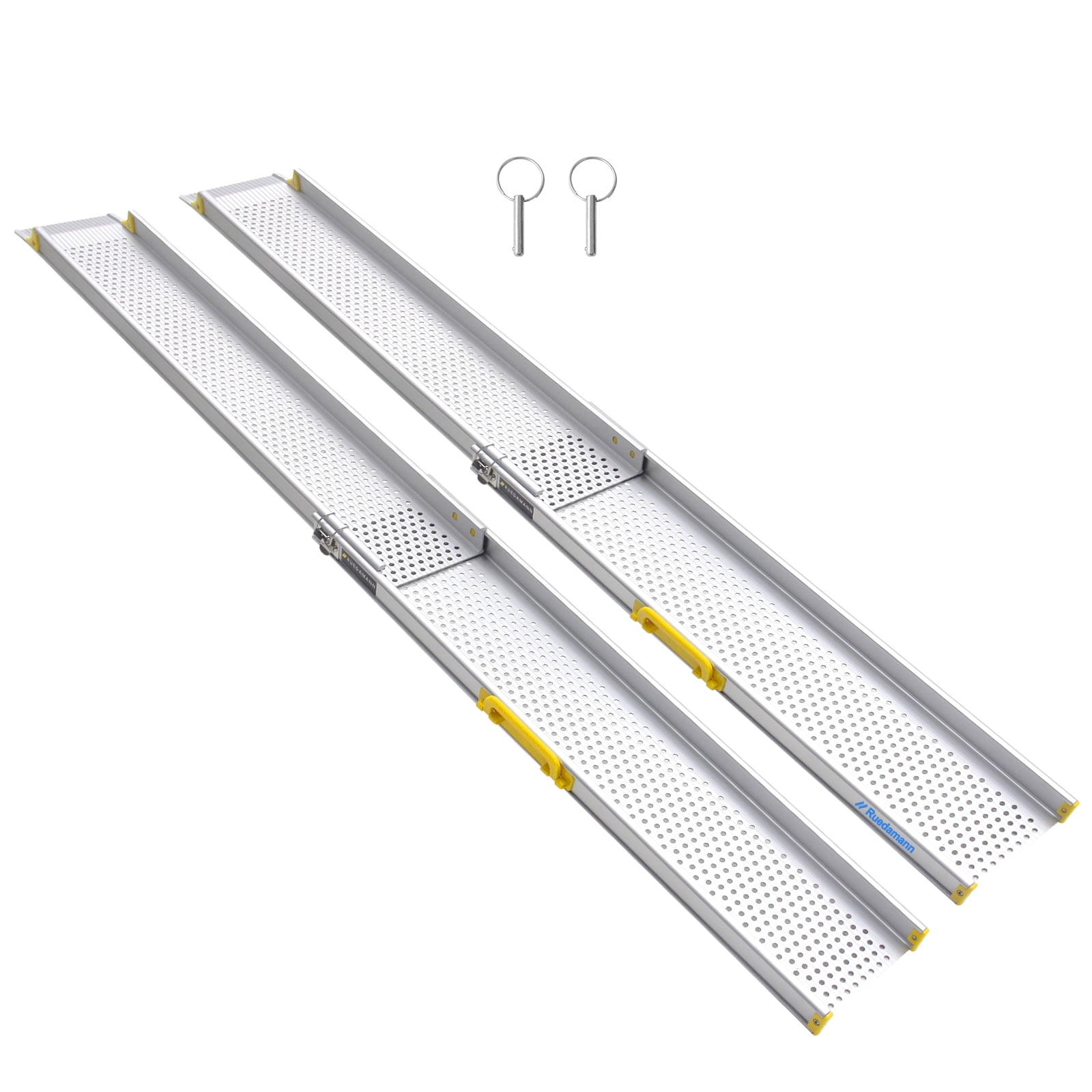 Ruedamann Portable 8ft Aluminum Alloy Wheelchair Power Ramp ...