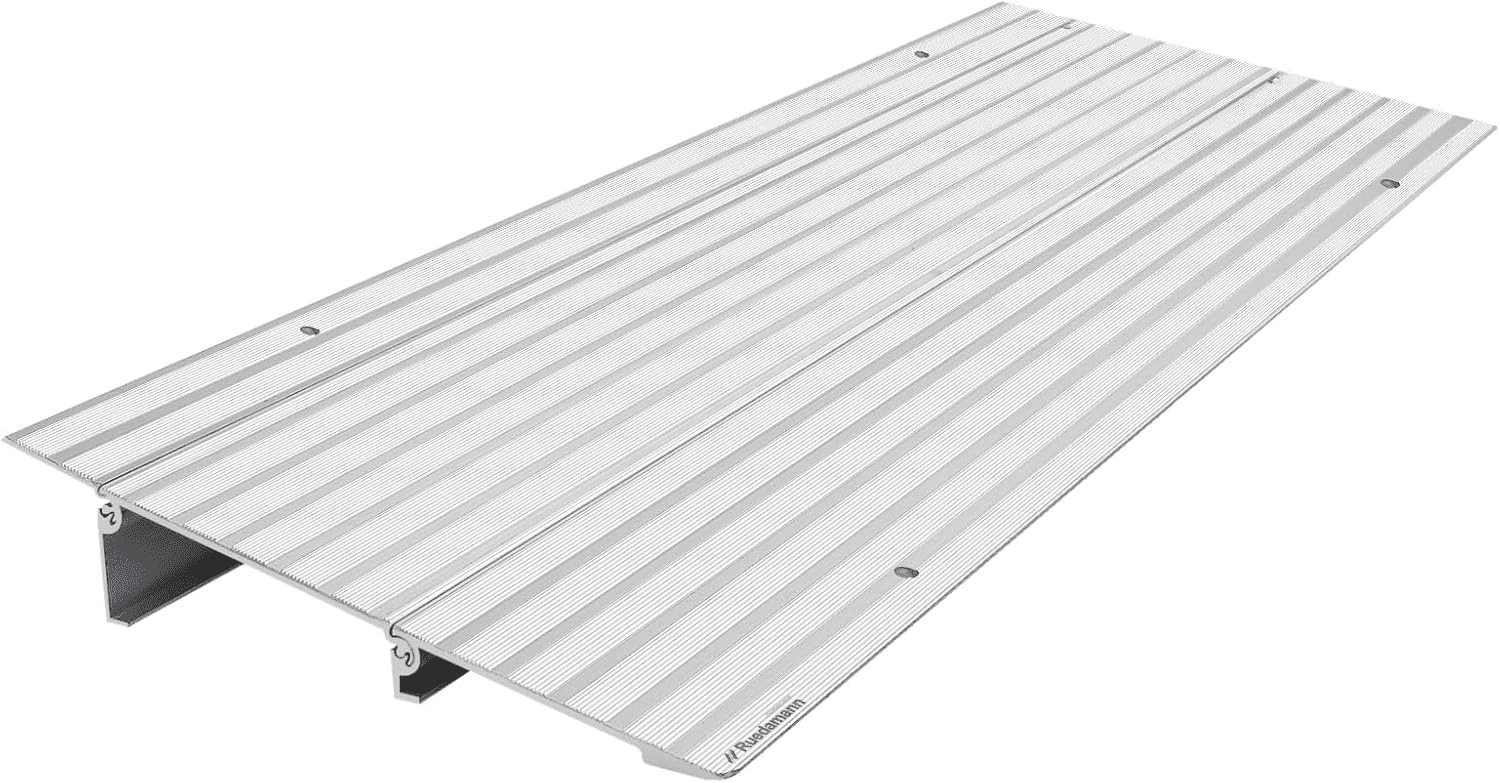 Ruedamann Door Threshold Ramp, 2" Rise Aluminum Threshold Ramps for ...