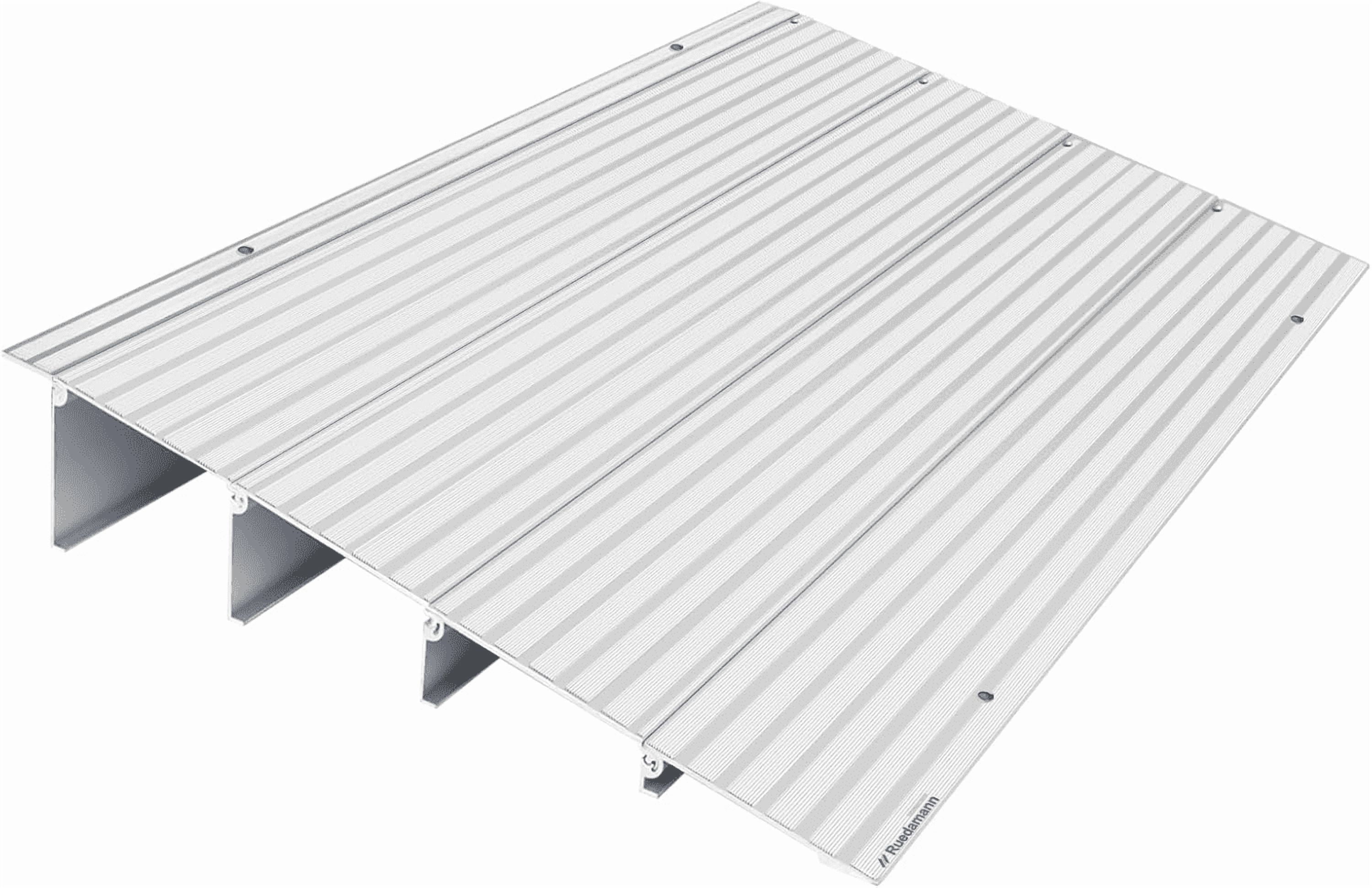 Ruedamann Door Threshold Ramp, 4" Rise Aluminum Threshold Ramps for ...