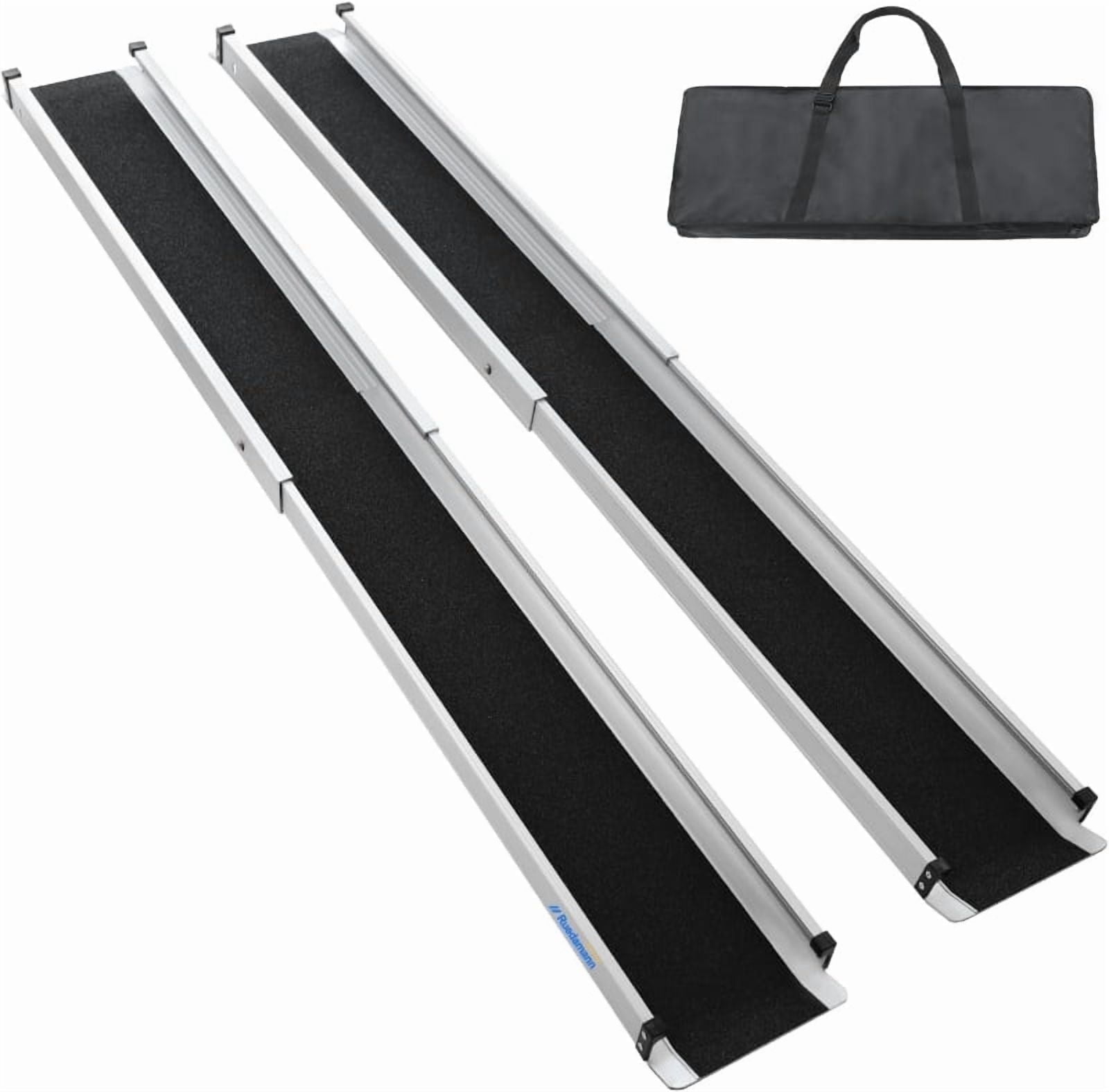 Ruedamann Wheelchair Ramp 6FT Telescoping Wheelchair Ramps for Home ...