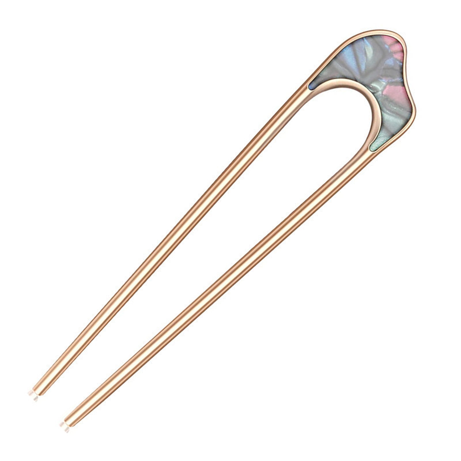 Ruefapy Metal French Hair Pins for Women - Gold French Pins for Thick ...