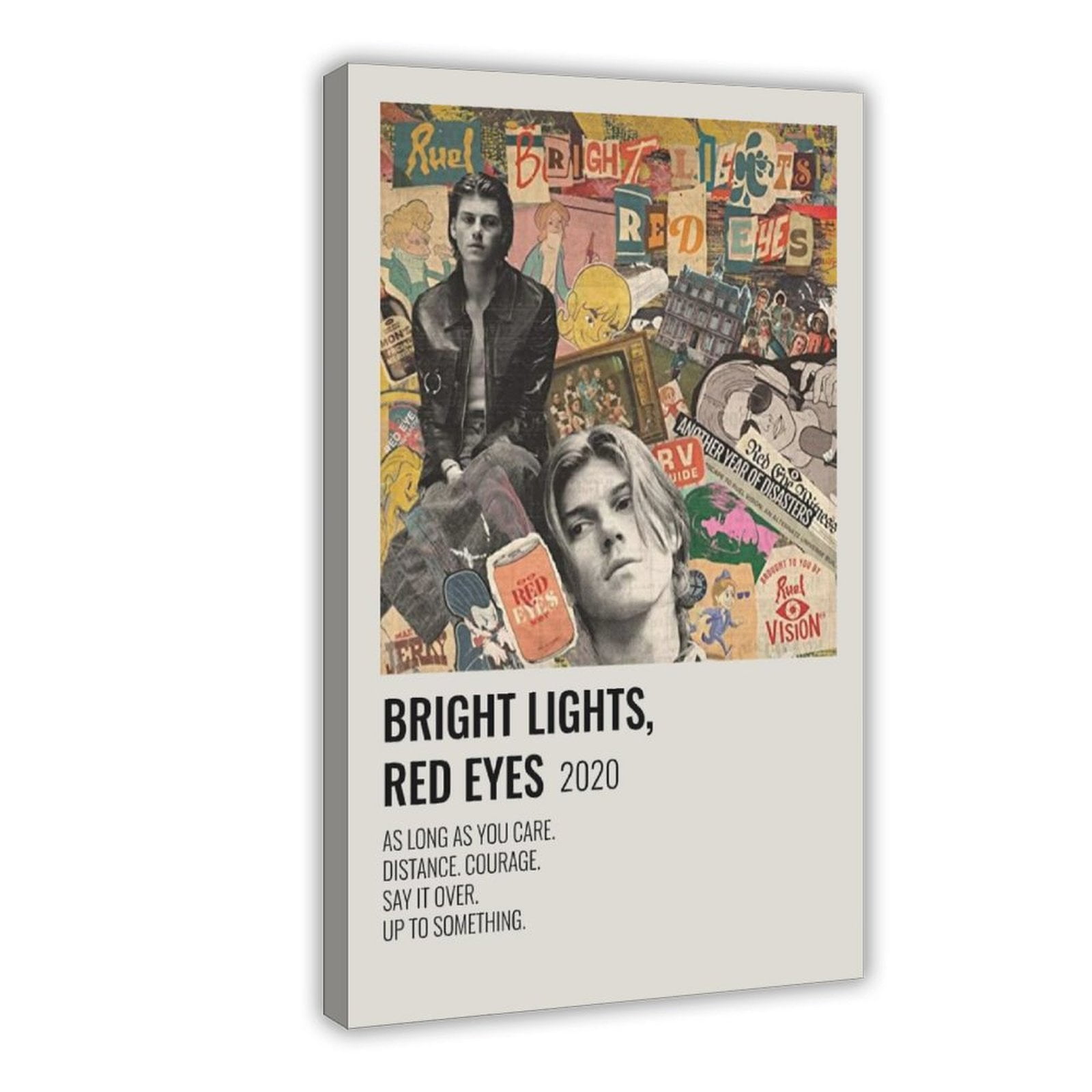 Ruel Bright Lights, Red Eyes Posters Art Print Bedroom Decor for Wall ...