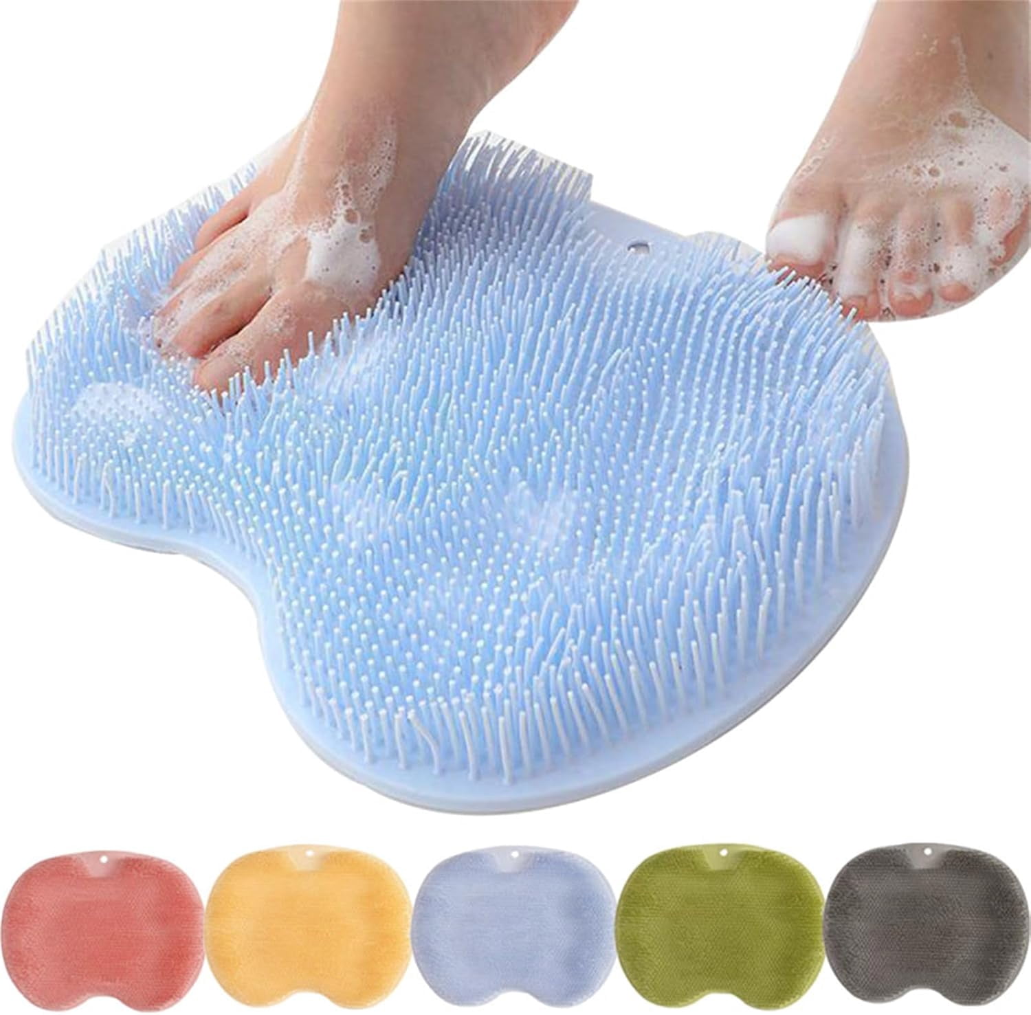 Rufenpurify Silicone Shower Foot Scrubber Mat , 2025 Upgrade Silicone ...
