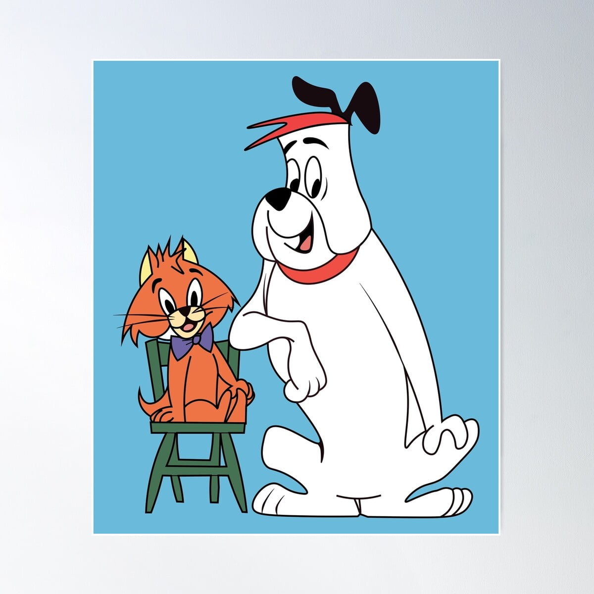 Ruff And Reddy Poster Wall Art, Modern Wall Decor For Living Room ...