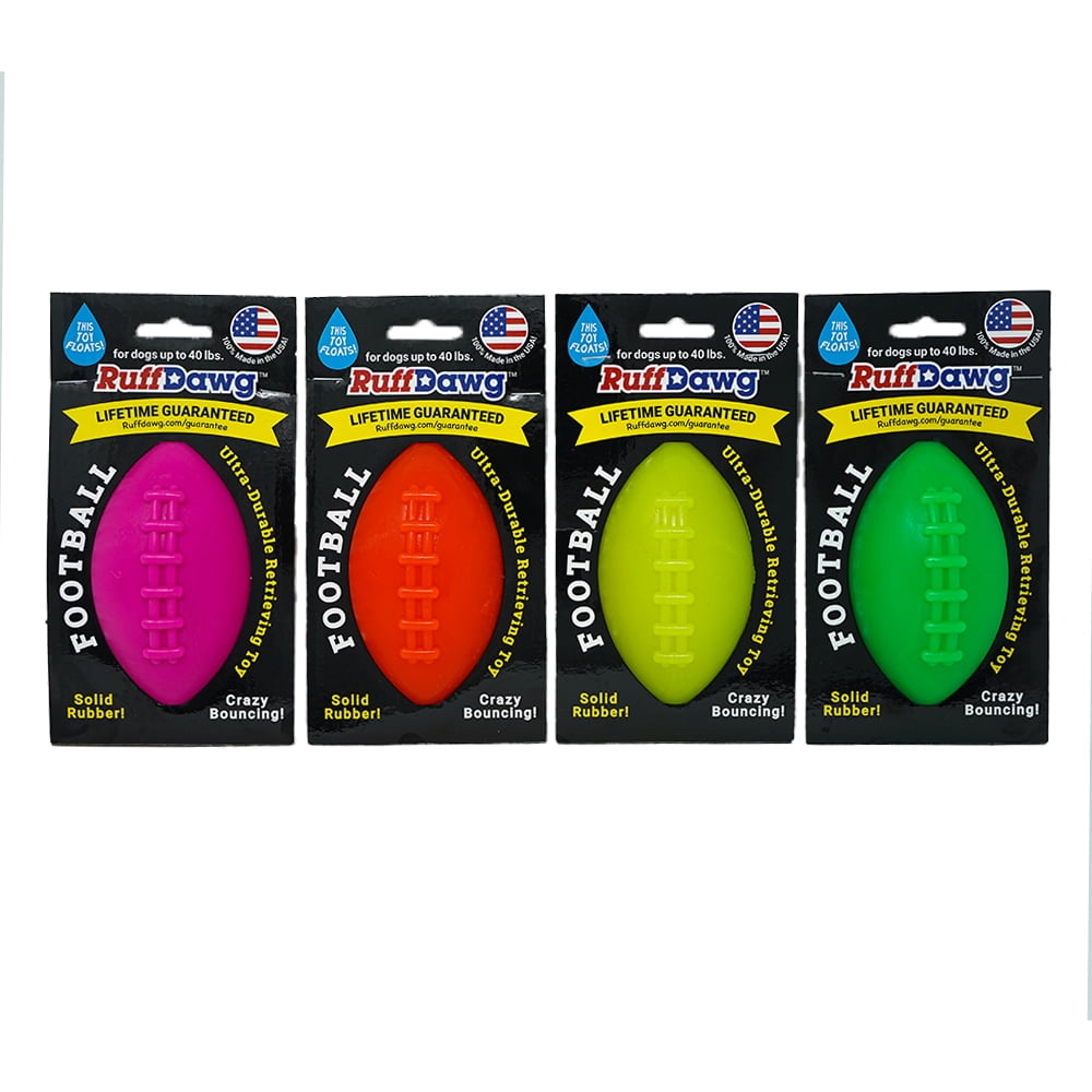 Ruff Dawg Football Dog Toy Assorted 4" x 2.5" x 2.5" - Walmart.com