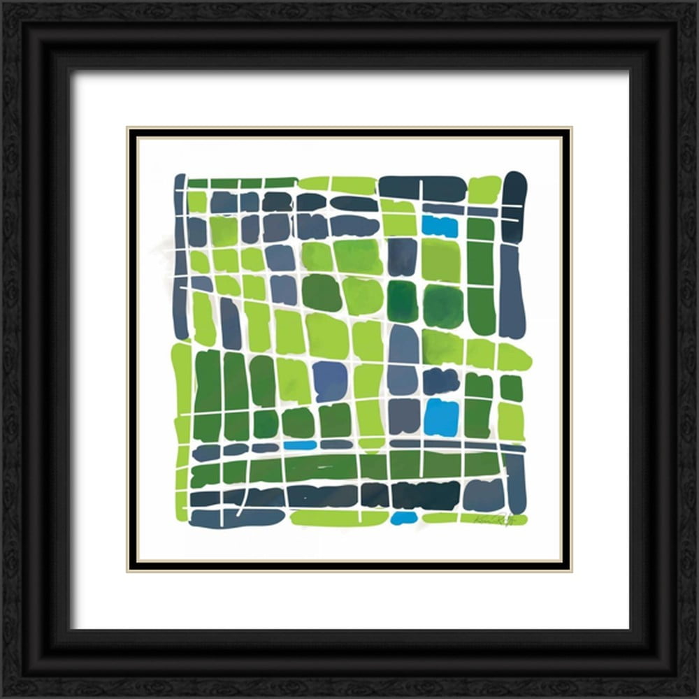 Ruff, Kris 15x15 Black Ornate Wood Framed with Double Matting Museum ...