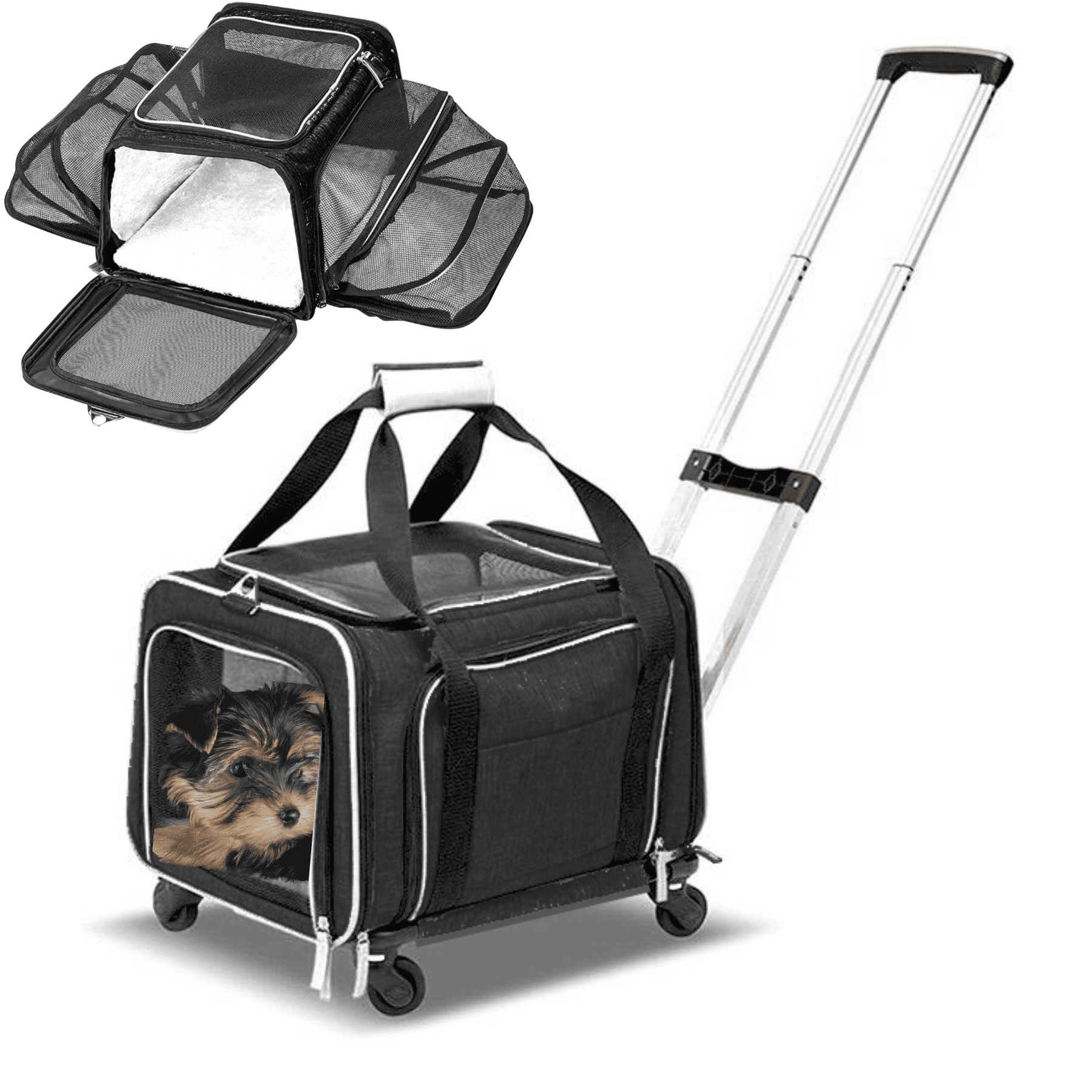 Ruff Life Large Airplane Cabin Puppy Carrier - Premium, Expandable ...