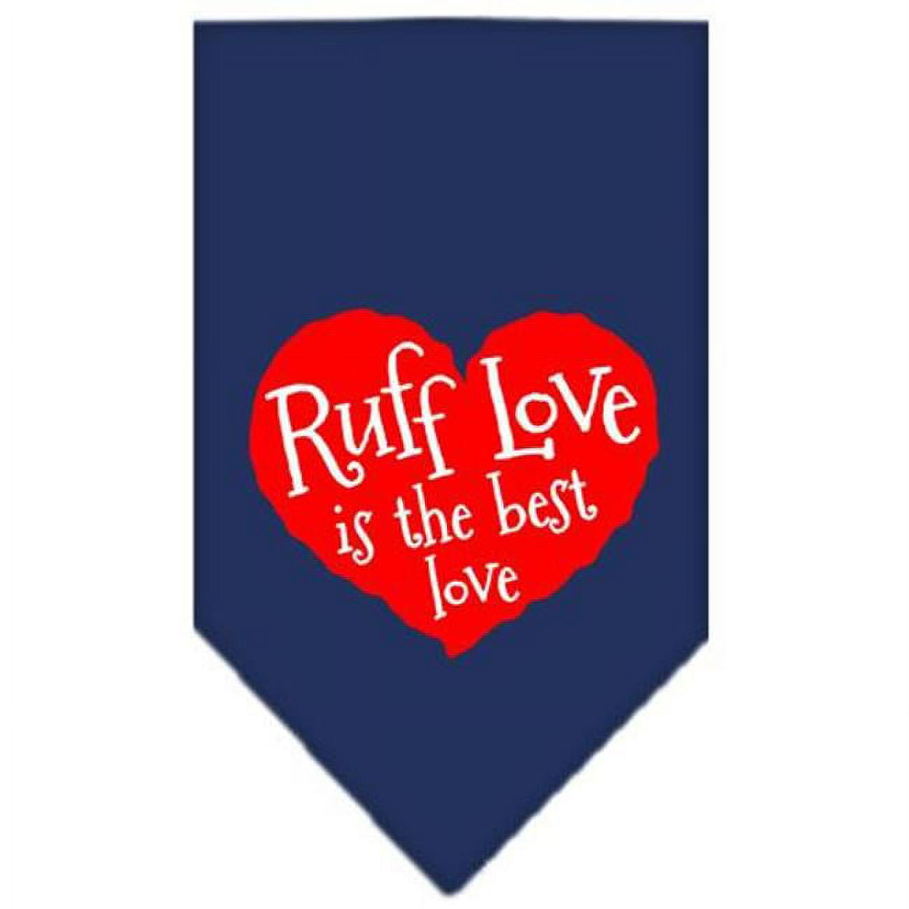 Ruff Love Screen Print Bandana Navy Blue Small - Walmart.com