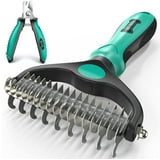 Ruff 'n Ruffus Double Sided Pet Rake Brush | Reduces Shedding + Free ...