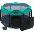 Ruff 'n Ruffus Portable & Collapsible Indoor Puppy Pen | Playpen with ...