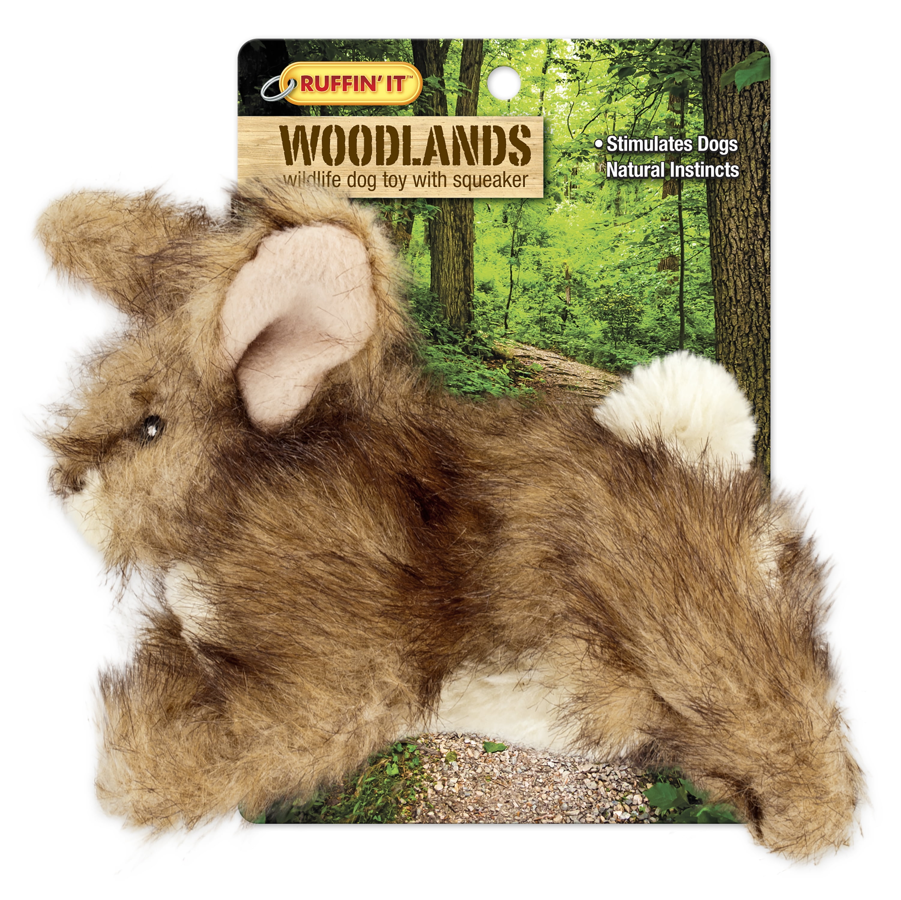 Rufffin' It Woodlands Plush Dog Toy Rabbit Small - Walmart.com