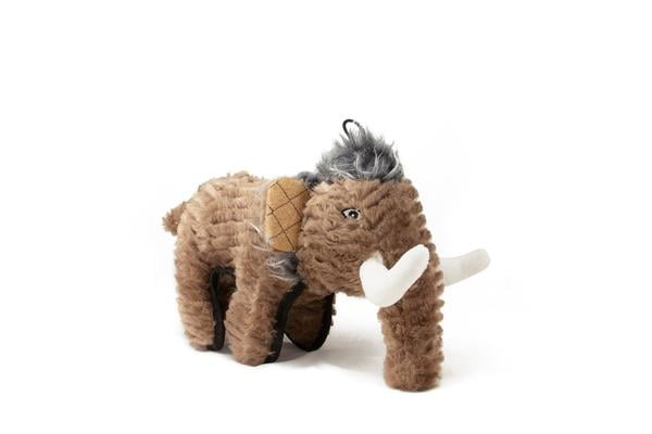 Steel Dog USA Ruffian Woolly Mammoth Dog Toy – Large Plush, Tennis Ball ...