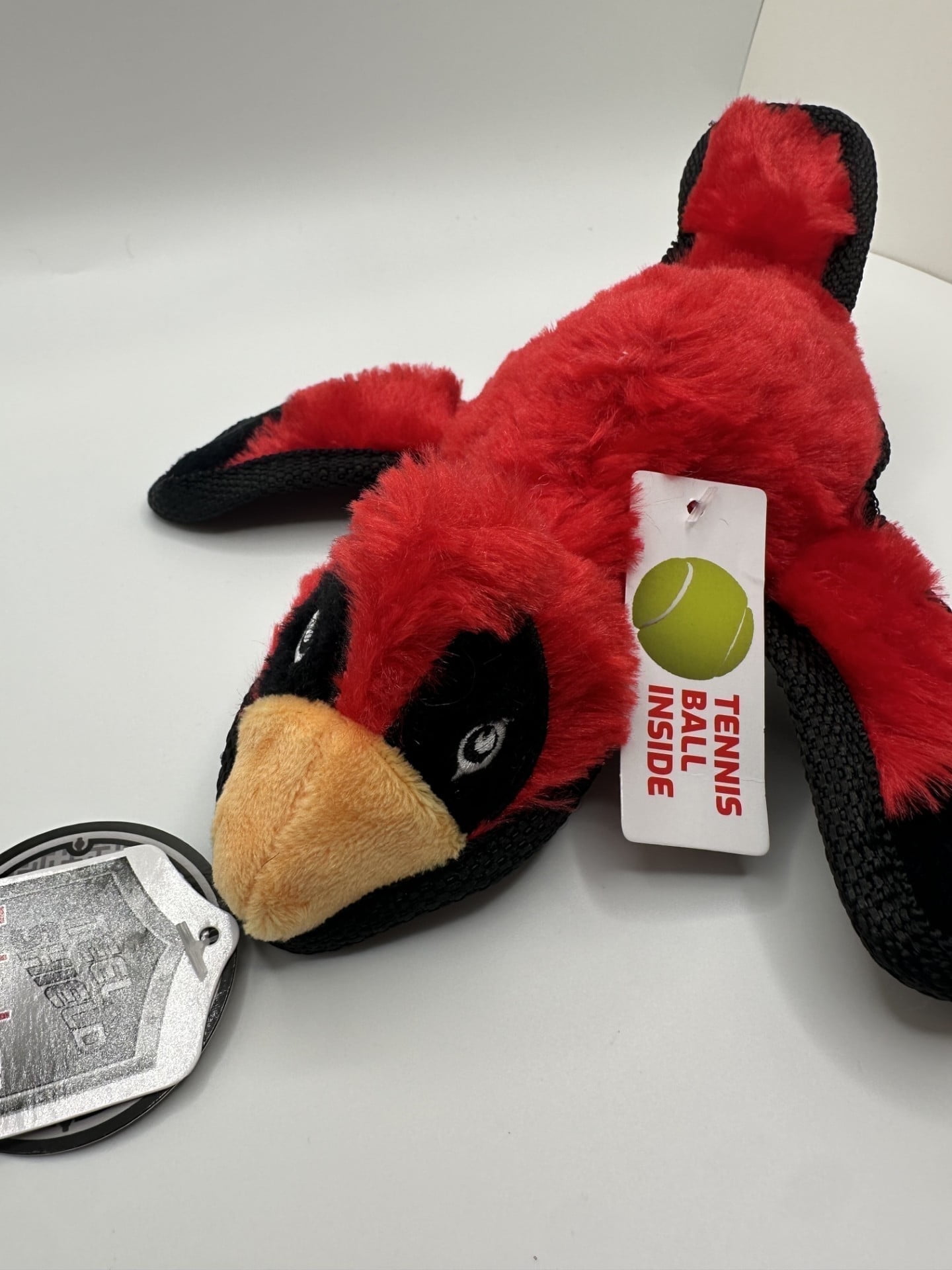 Steel Dog USA Ruffian Yard Bird Cardinal Dog Toy – Medium Plush, Tennis ...