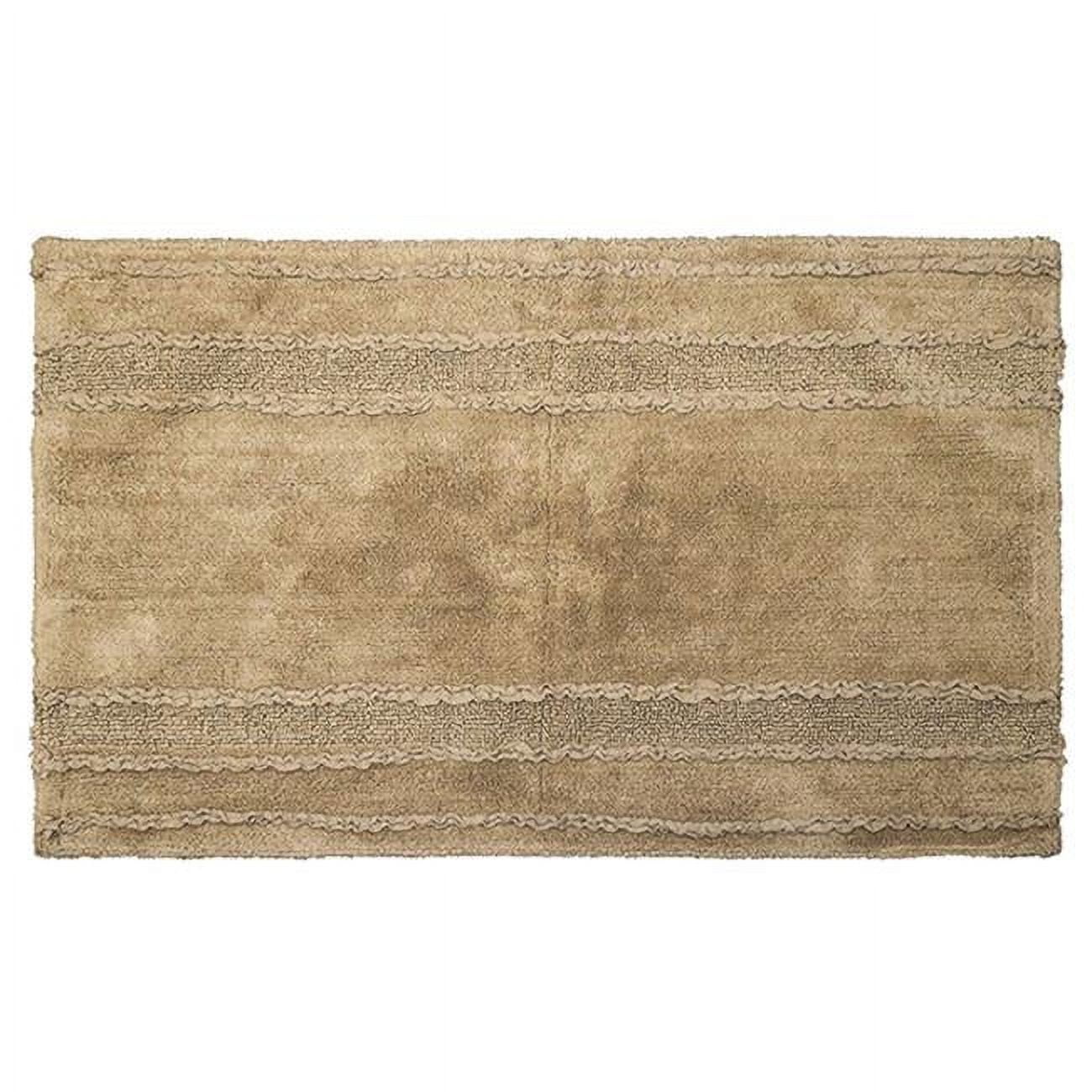 Ruffle Border Collection 100% Cotton 21' x 34' Rectangle Bath Rug in ...