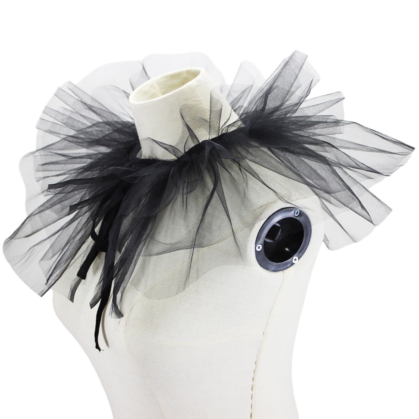 Ruffle Collar Victorian Neck Costume Cosplay Props Victorian Ruffled ...