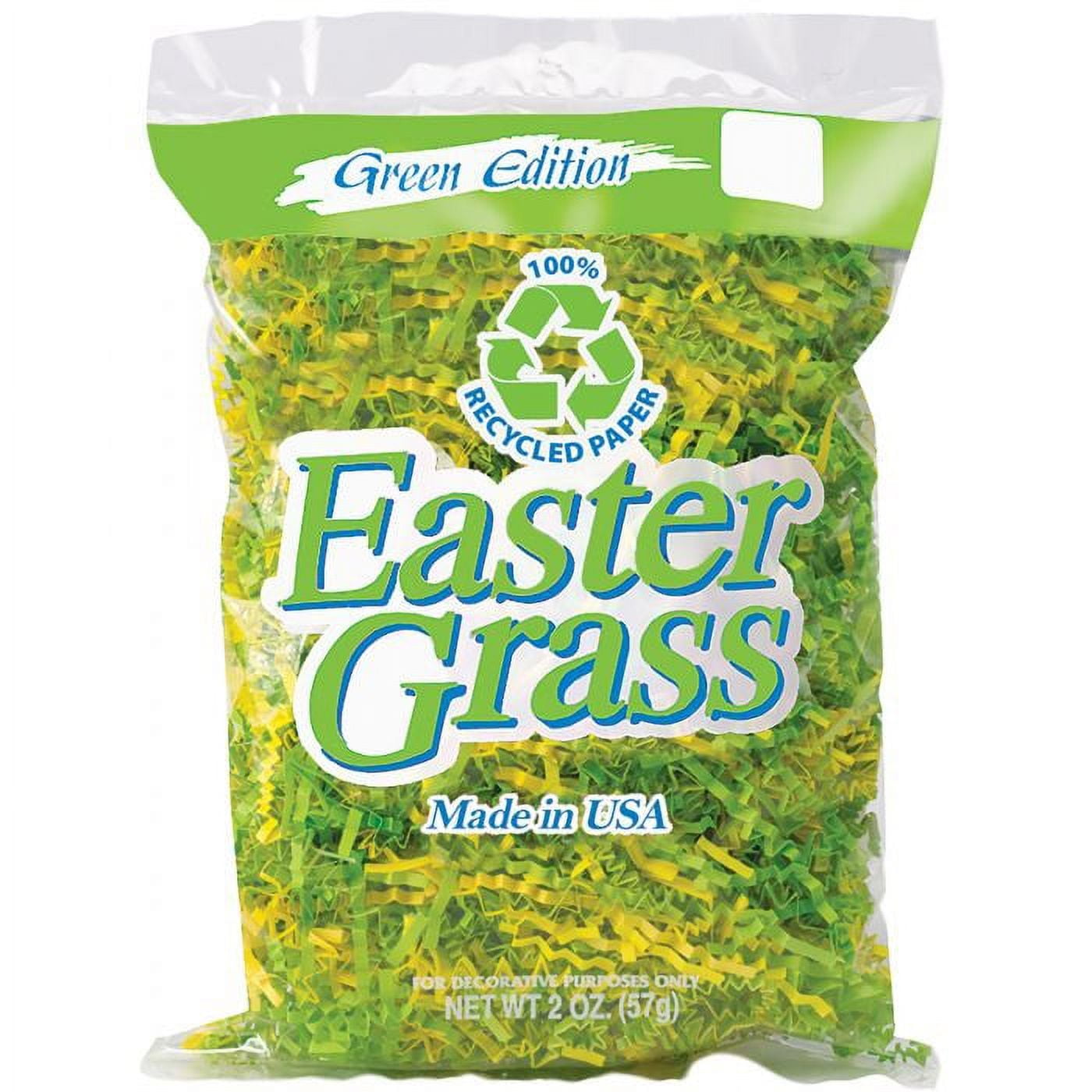 Ruffle Cut Recycled Paper Easter Grass 2 oz Gift Basket Fill, Green ...