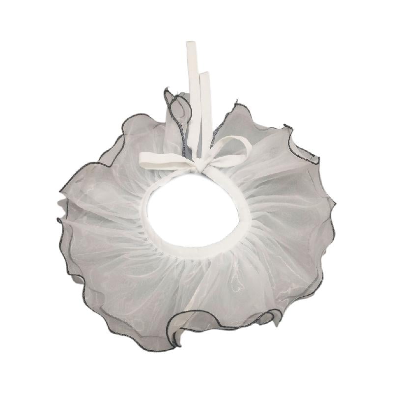 Ruffle Faux Collar Decorative Collar Women Clothing False Collar ...