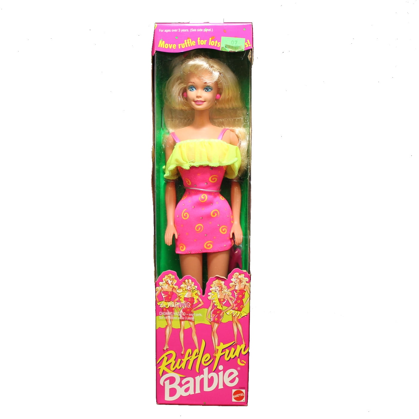 Ruffle Fun Barbie Doll 1994 Mattel 12433 - Walmart.com