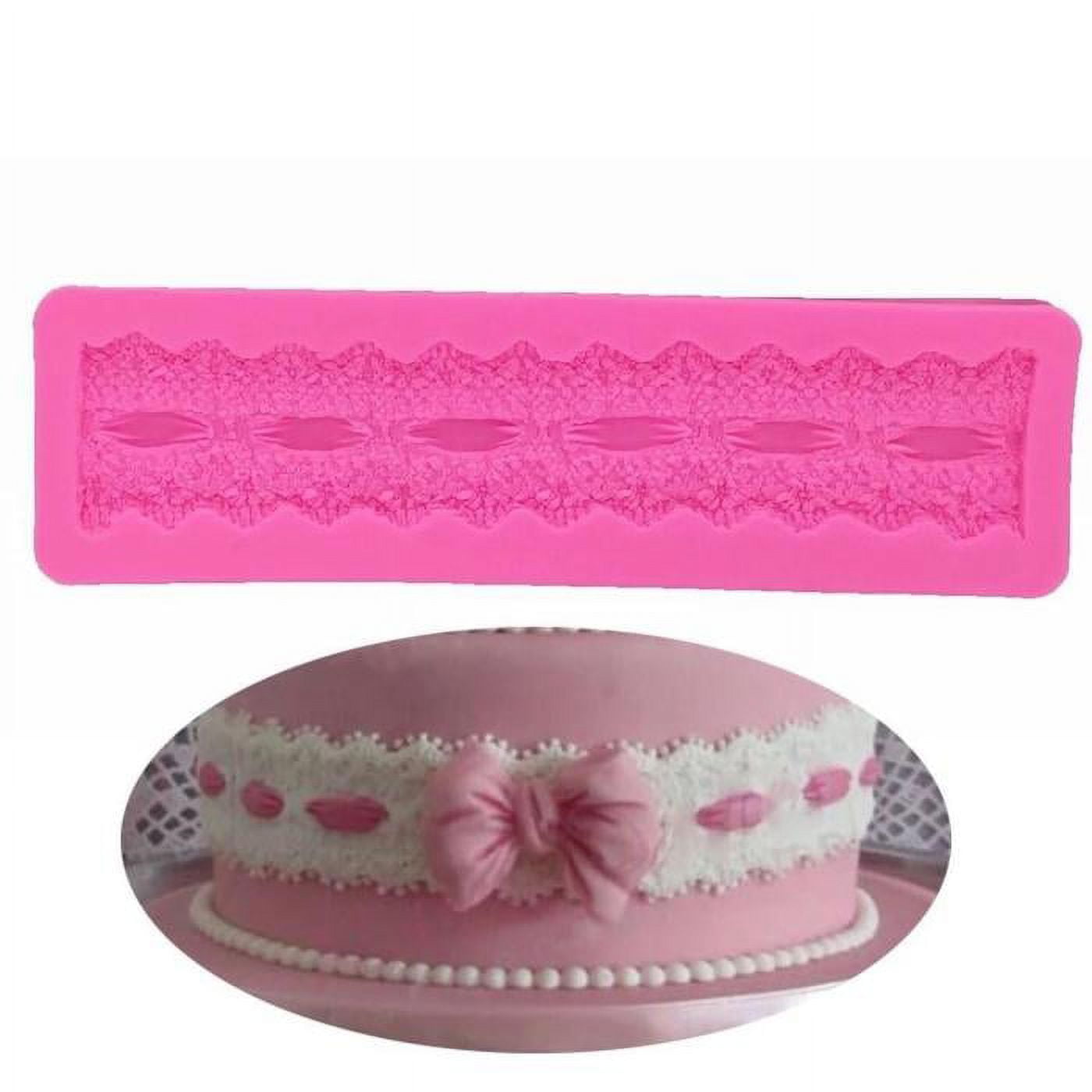 Ruffle Lace Ribbon Border Silicone Mold - Walmart.com