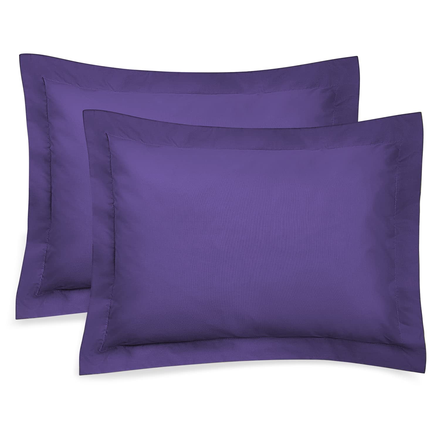 Ruffle Pillow Case - King Pillow Sham (Grape), Ruffle Pillow Cover, Set ...